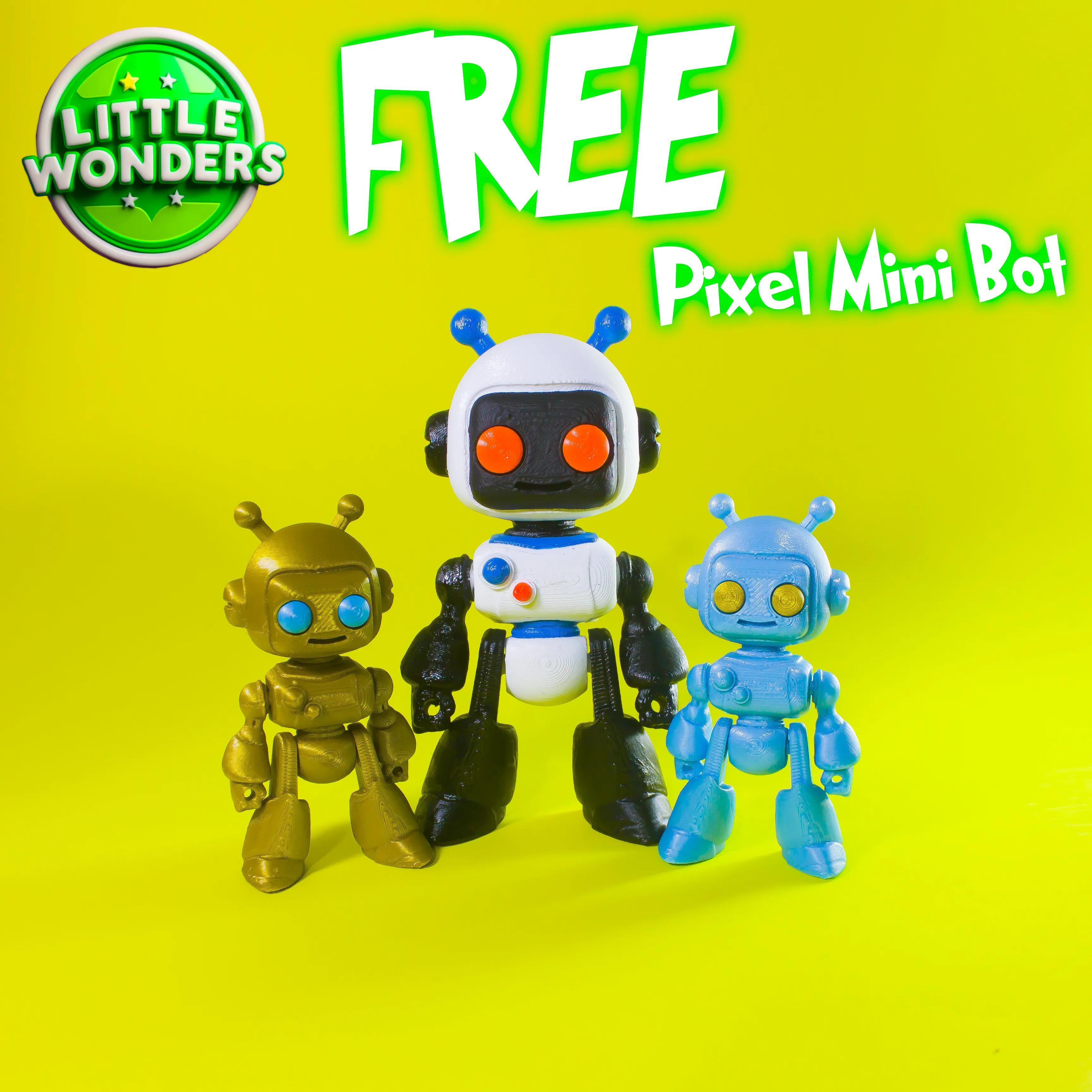 Pixel Mini Bot | تحميل نماذج ثلاثية الابعاد | Creality Cloud