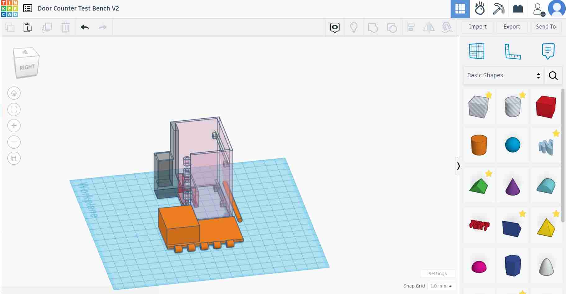 Door Counter Test Bench V2 | 3D models download | Creality Cloud