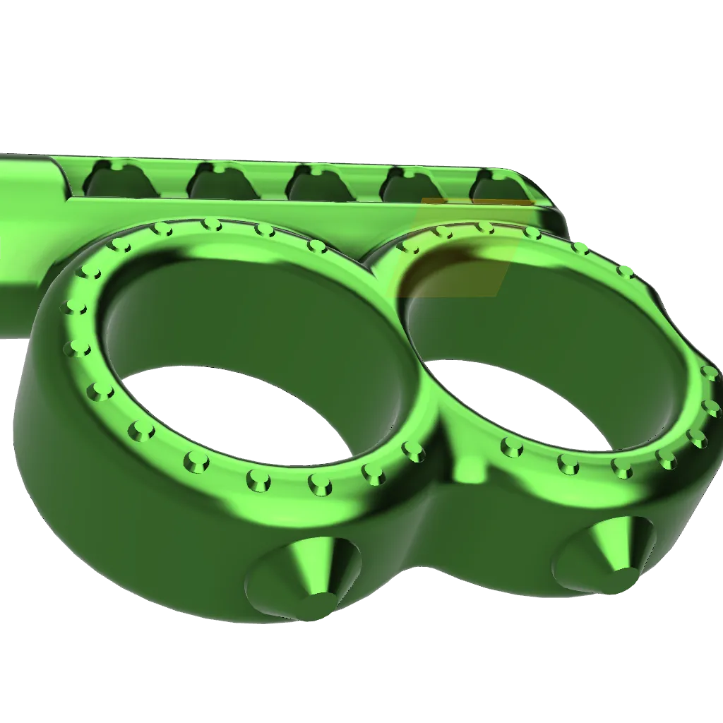 Personal Accessories STL Download - Brass knuckles for 2 fingers with a ...