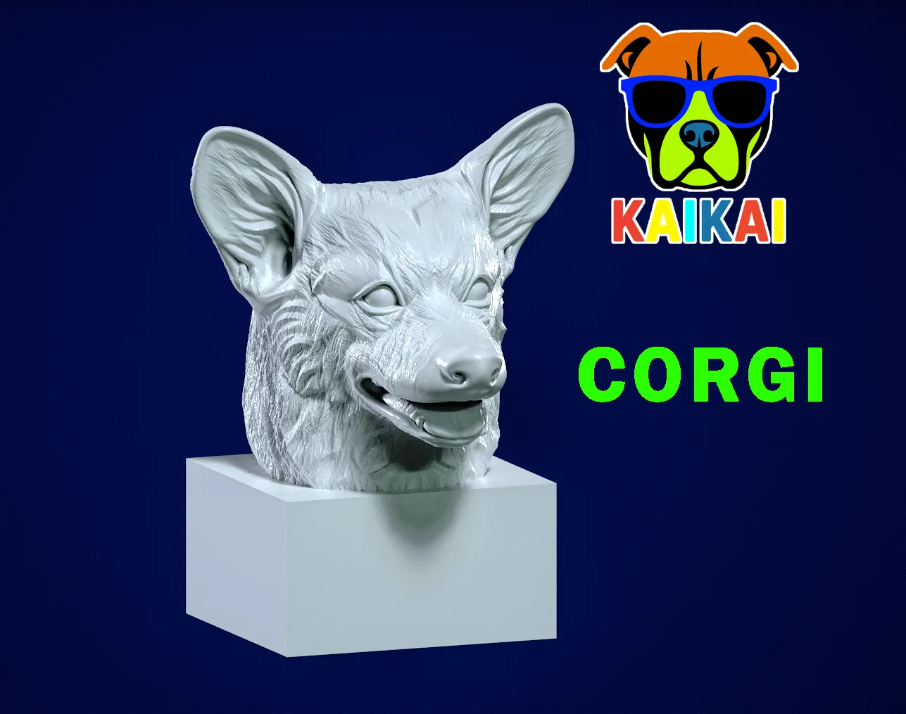 Characters & Creatures STL Download - Head References Pembroke Welsh ...