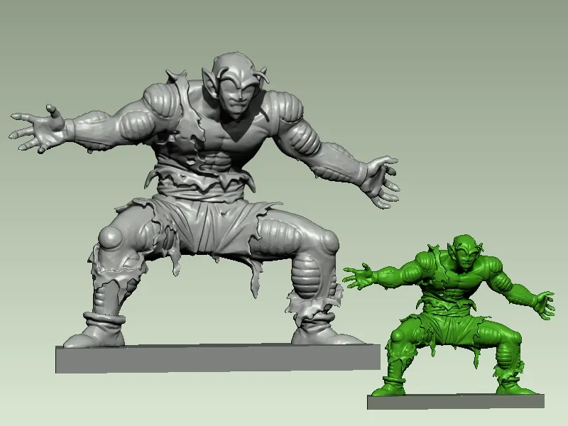 Characters & Creatures STL Download - Piccolo Dragon Ball Z model - 3D ...