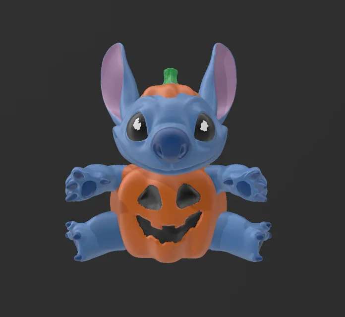 Halloween Stitch pumpkin | 3D models download | Creality Cloud