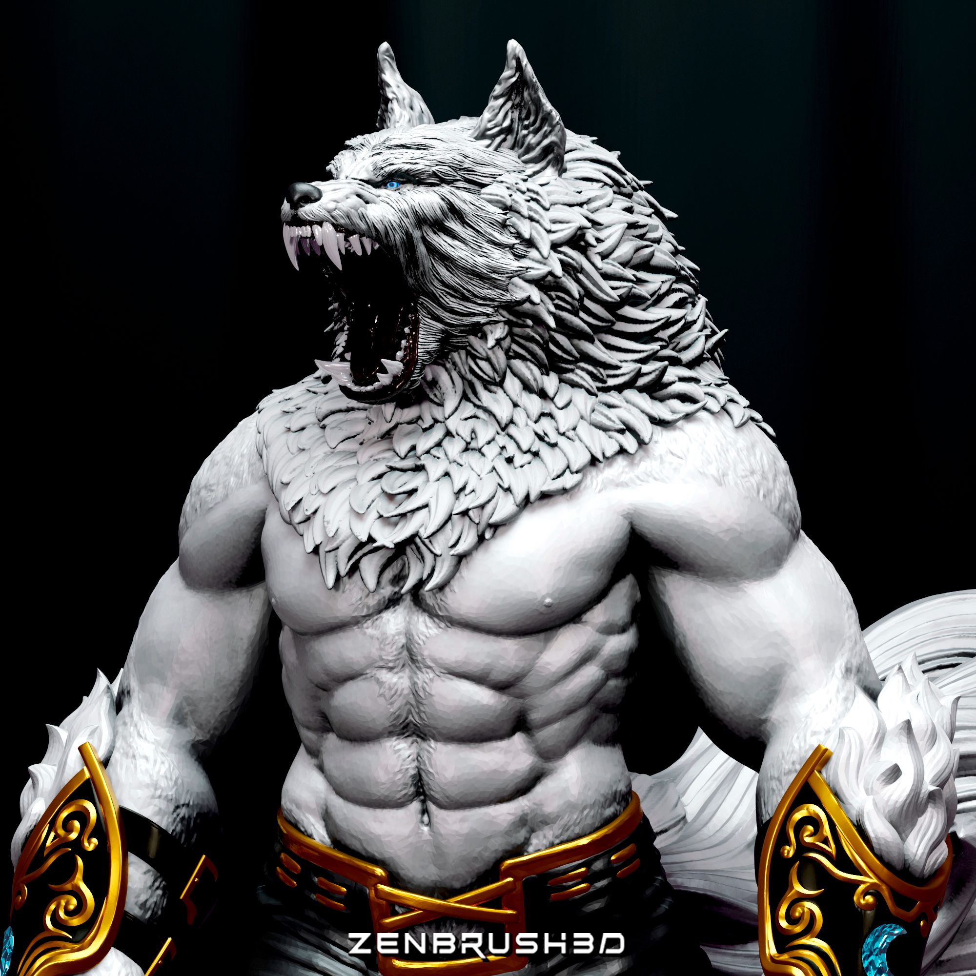 WEREWOLF - YUGO -BLOODY ROAR STL - 3D PRINTING | 3D models download ...
