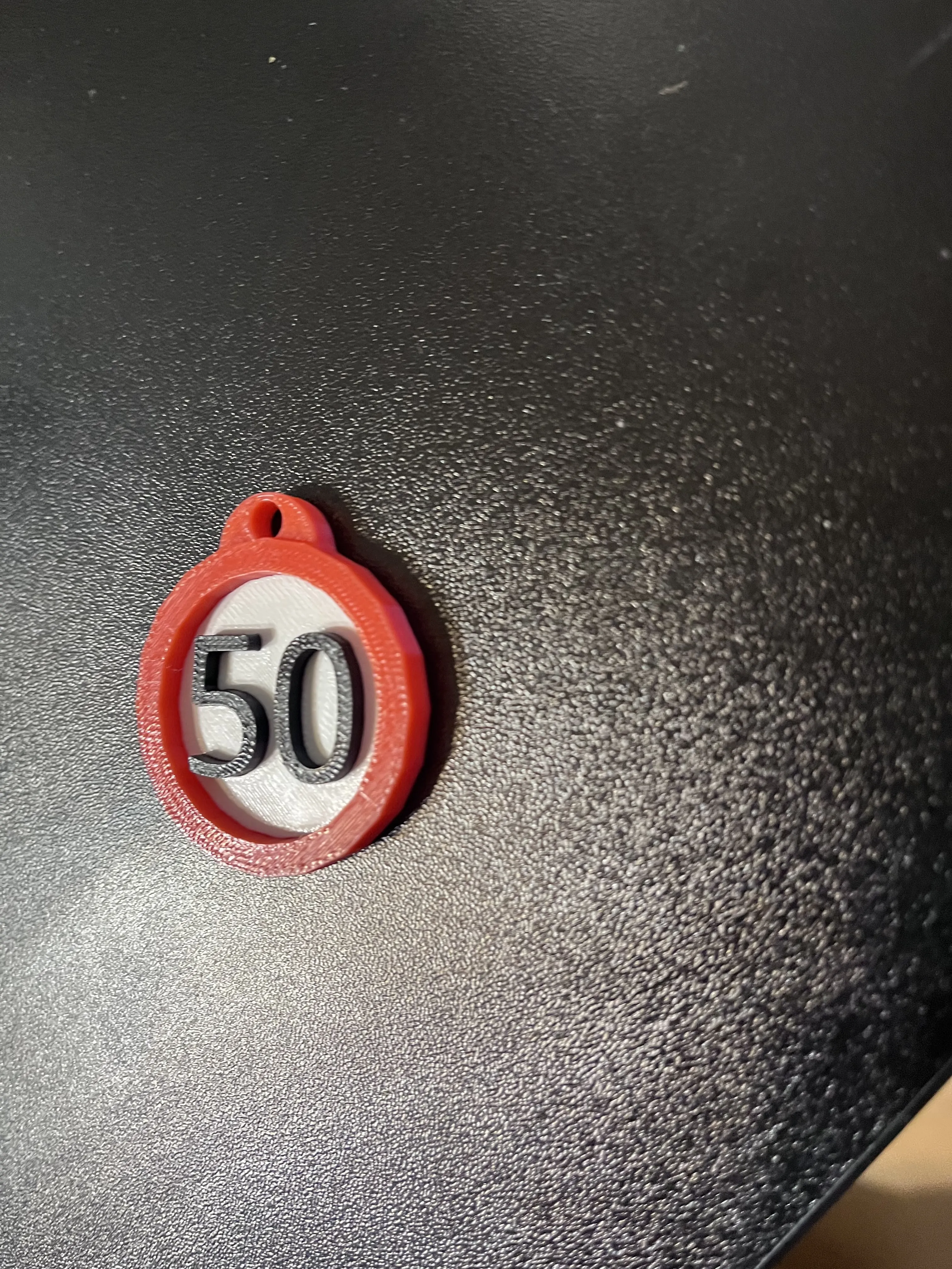 3D Printer Files | 3MF File | European Speed Limit 50 Keychain ...