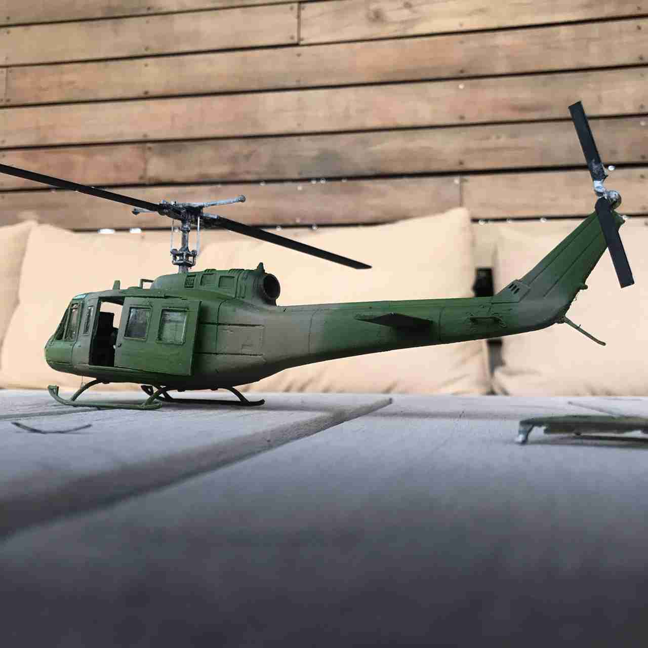 HUEY UH1H HELICOPTER PRINTABLE ASSEMBLY KIT SCALE 1 48 | 3D models ...