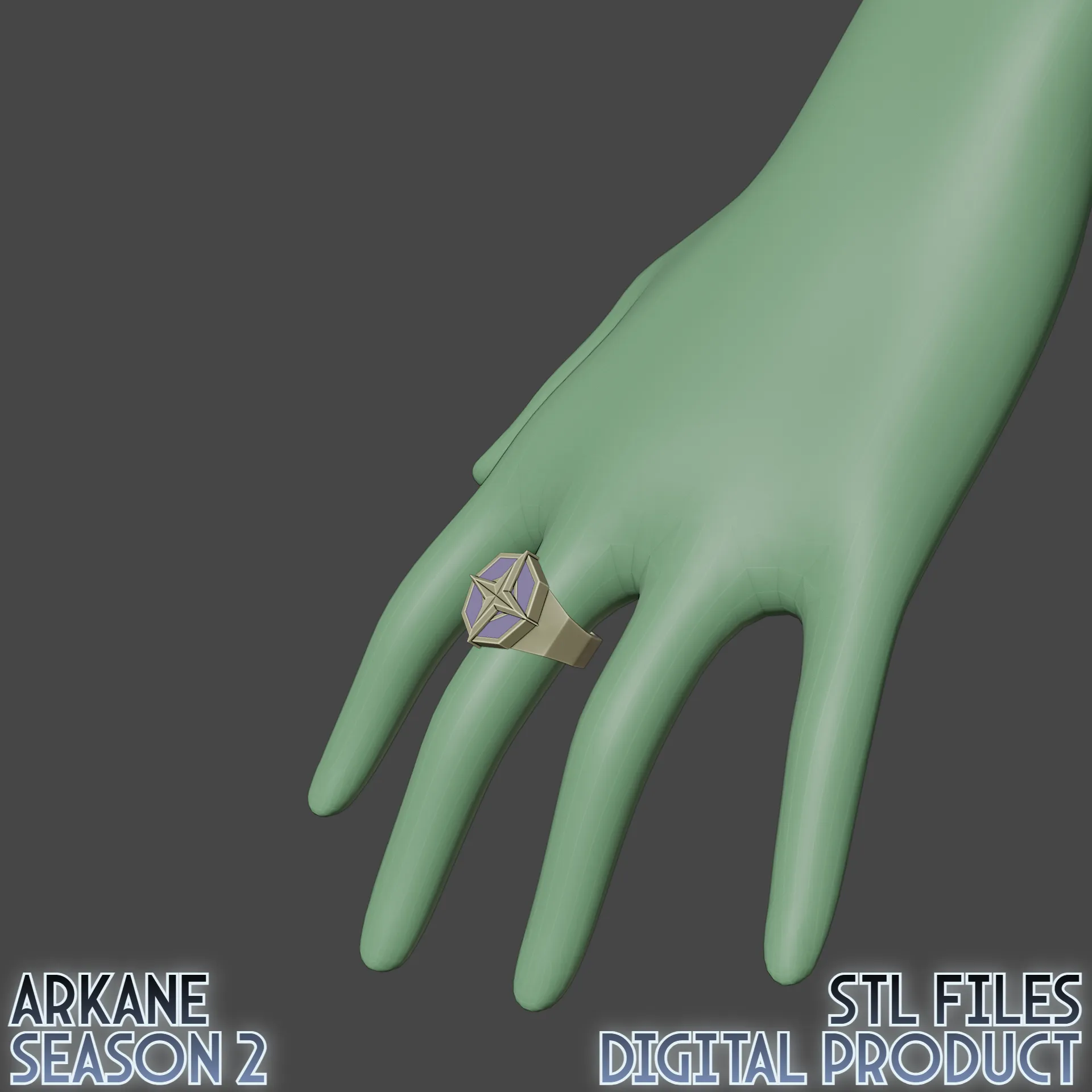 Cosplay STL Download - Ambessa Medarda Noxus Cosplay Ring Arcaneby ...