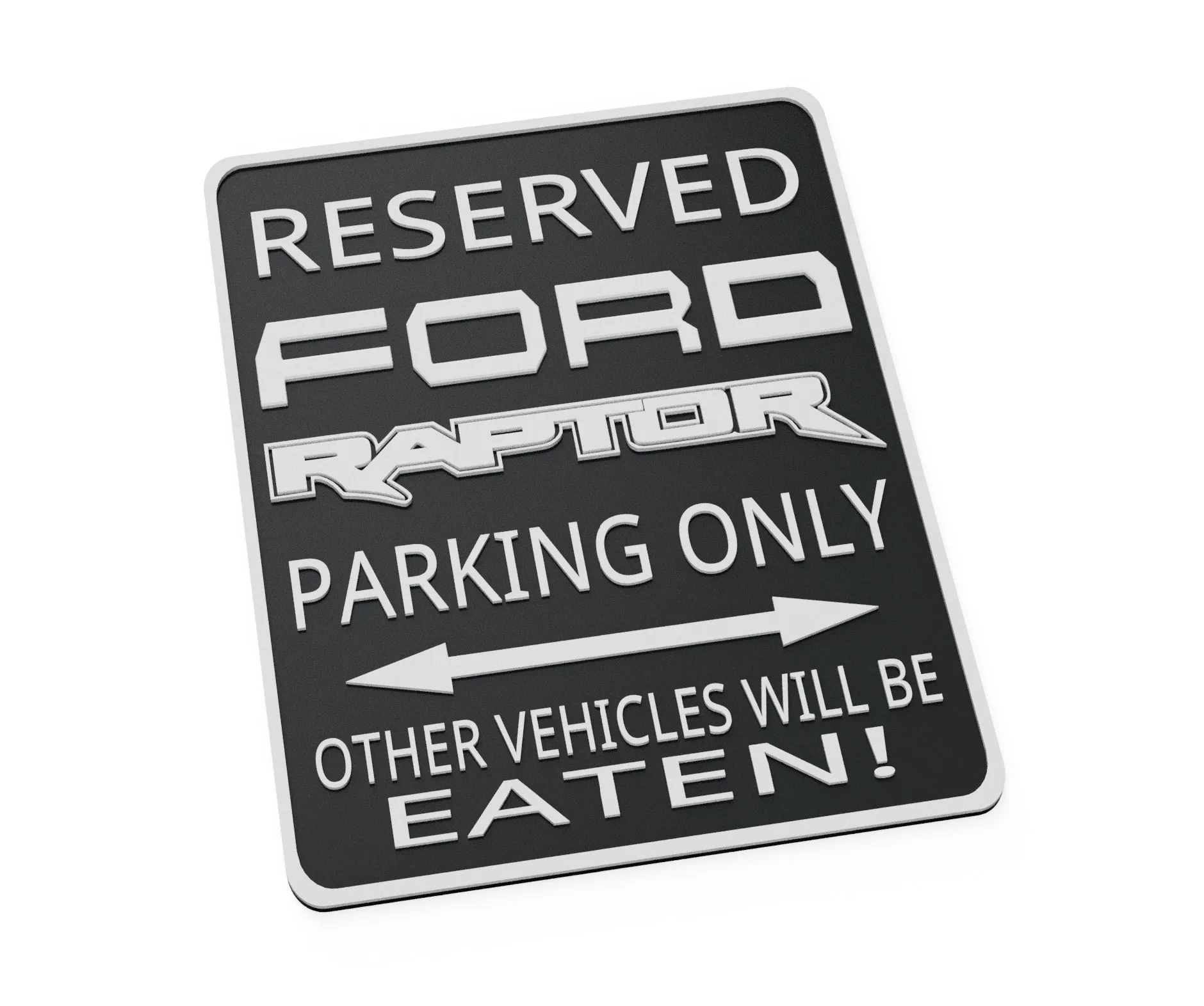 Ford Ranger Raptor SVT F150 4x4 Off Road Pick Up Fun Sign | 3D models ...