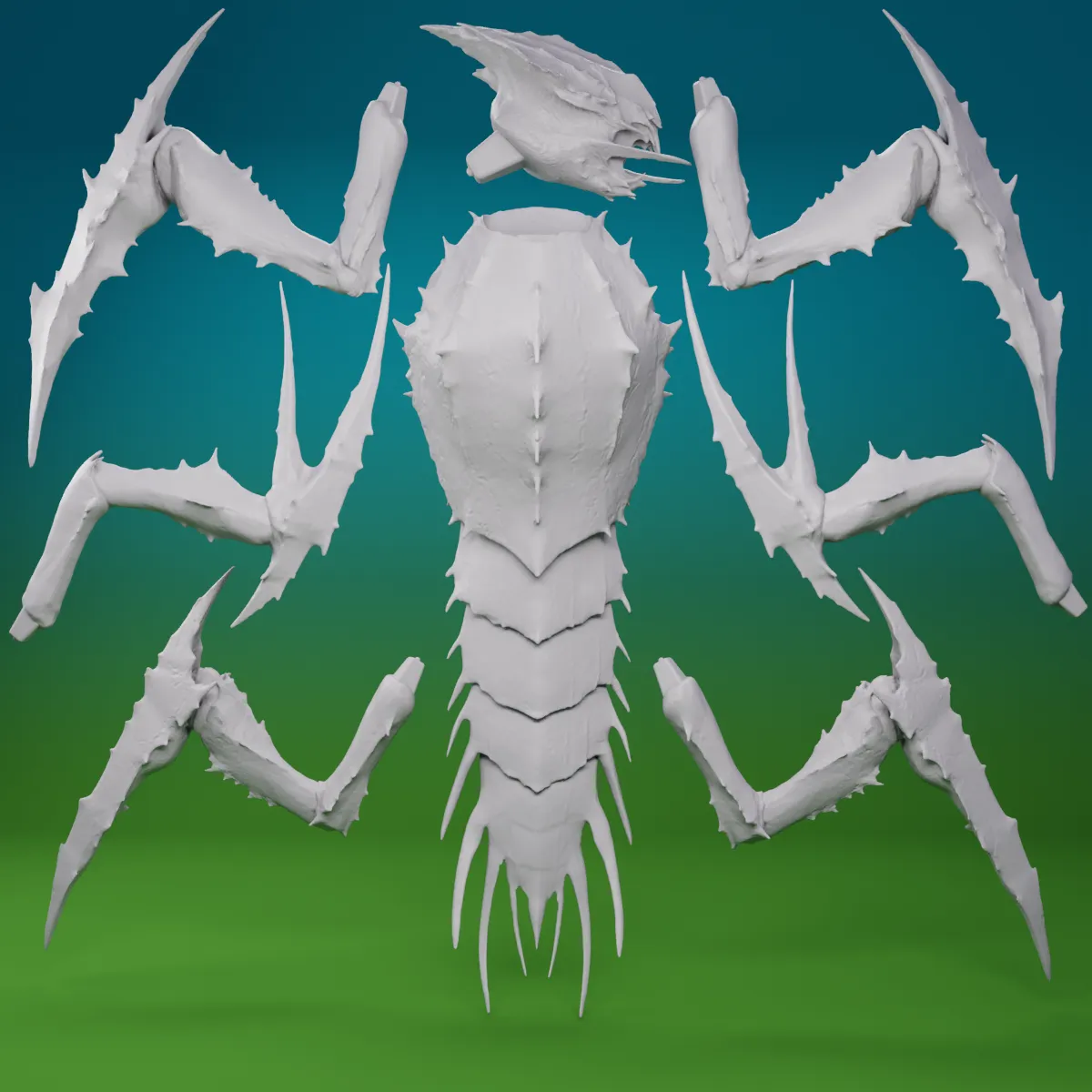 Characters & Creatures STL Download - TERMINID WARRIOR | HELLDIVERS 2 ...