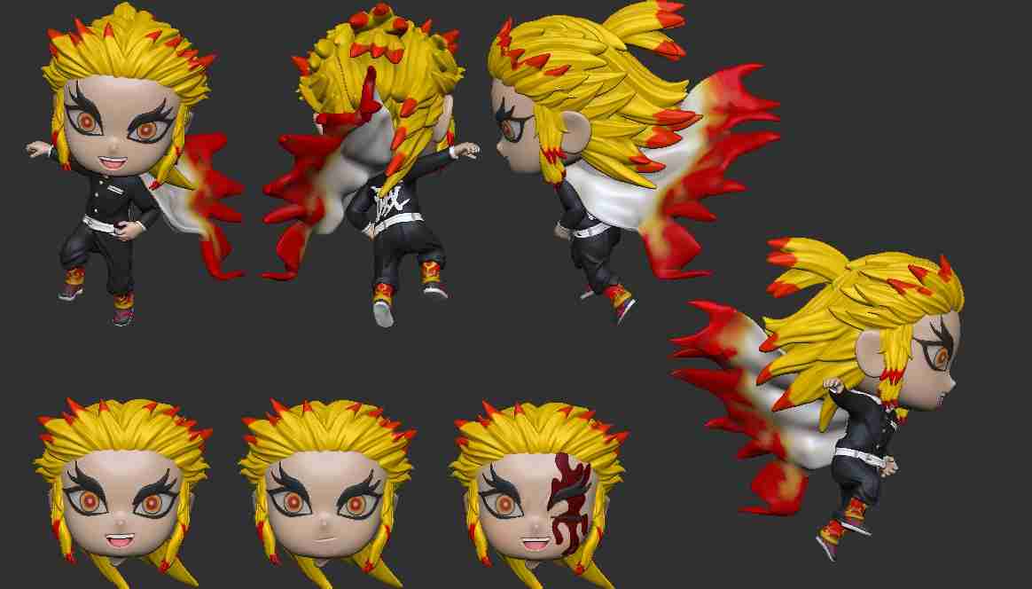 KYOJURO RENGOKU NENDOROID STYLE - FAN ART | 3D models download ...