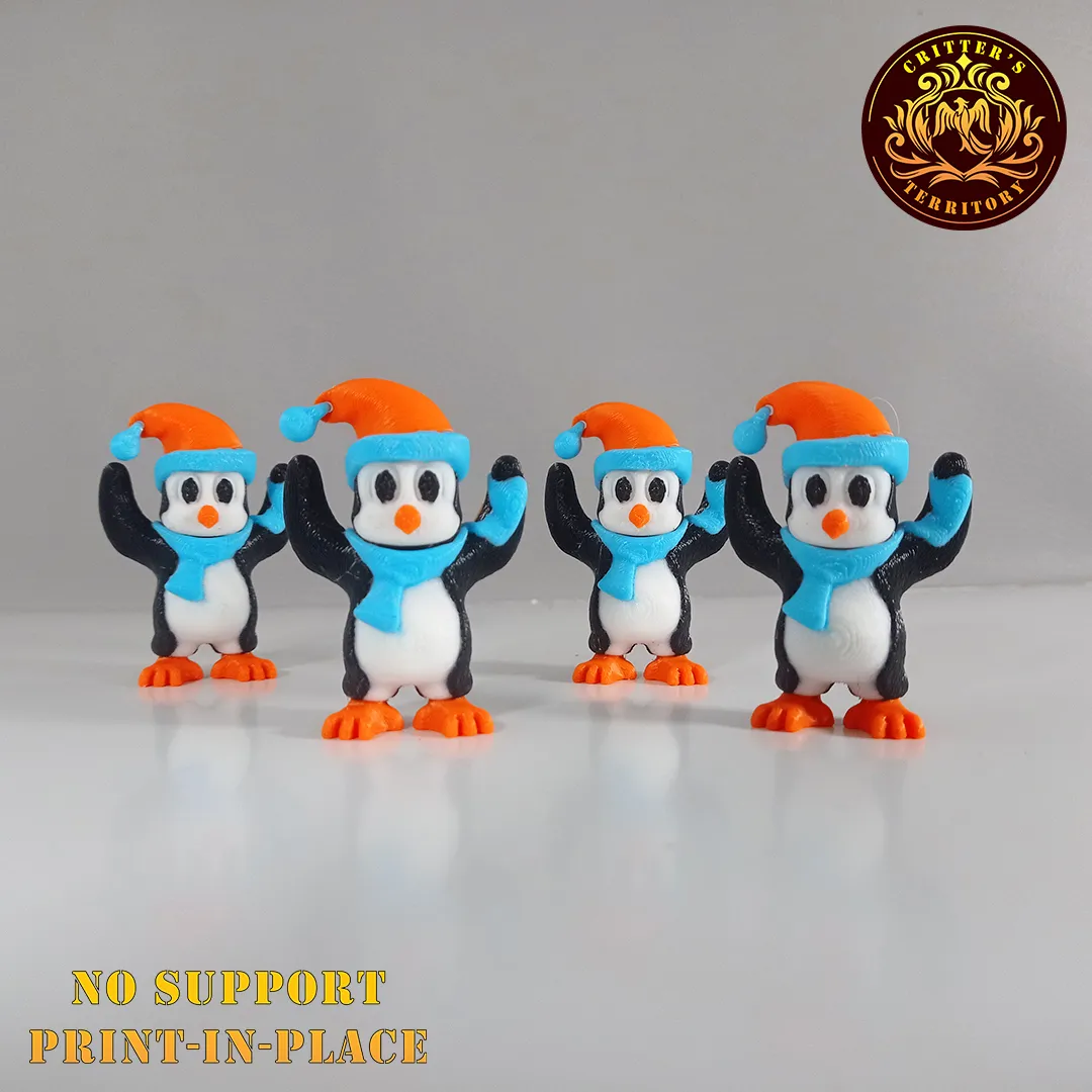 Toys & Games STL Download - Flexi Mini Penguin | Christmas Special | No ...