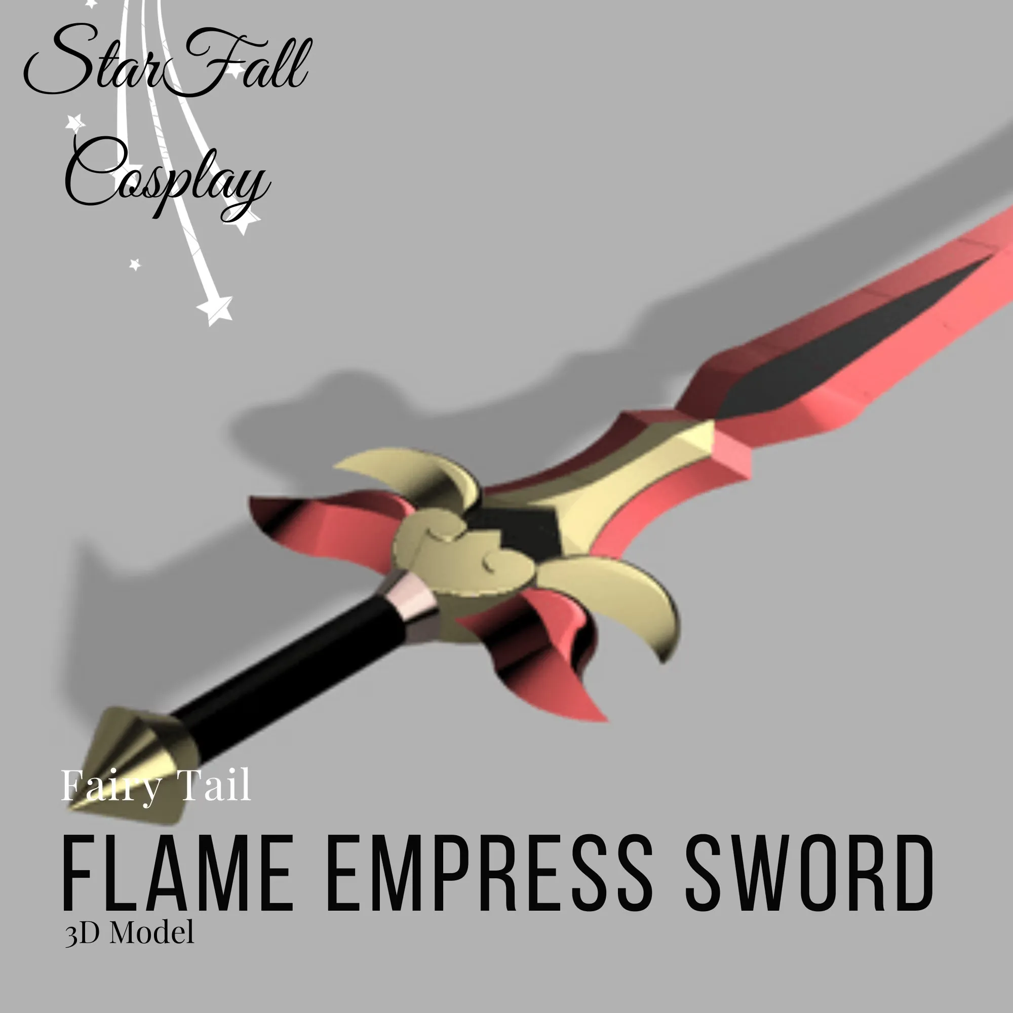 Cosplay STL Download - Flame Empress Sword Fairy Tail Erza Scarlettby ...