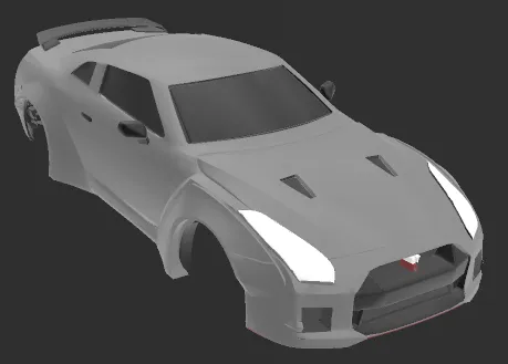 Miniature Games & Accessories STL Download - Nissan GTR r35 RC body ...