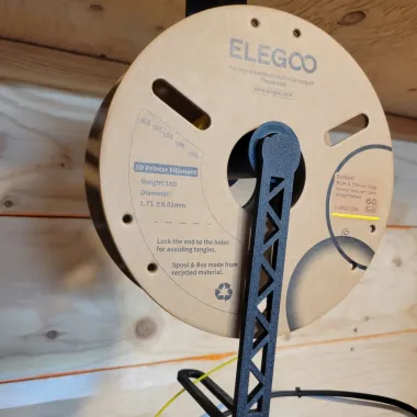 I made this spool holder with a filament guide | Creality Cloud