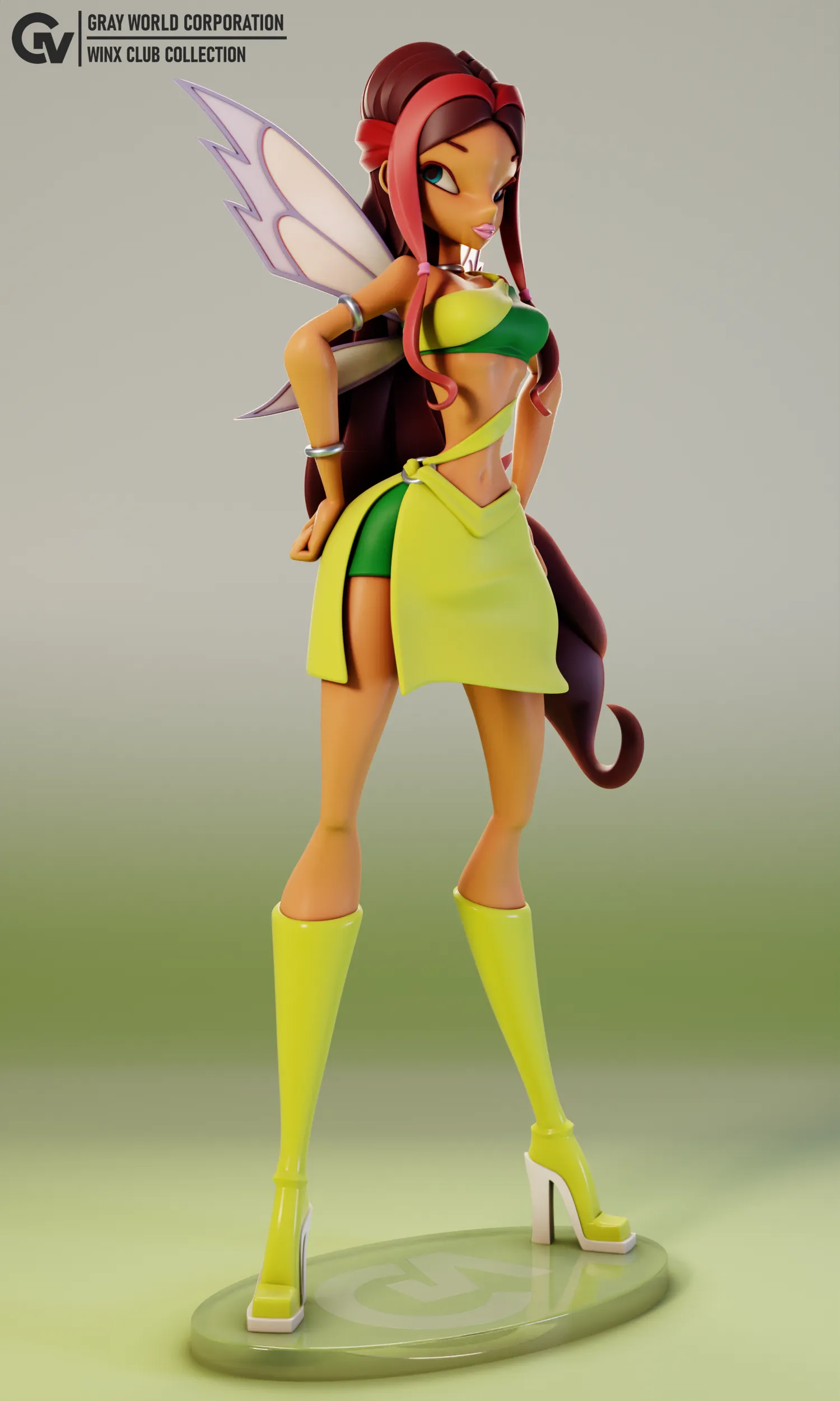 Characters & Creatures STL Download - Layla Fairy Form | Winx Clubby ...