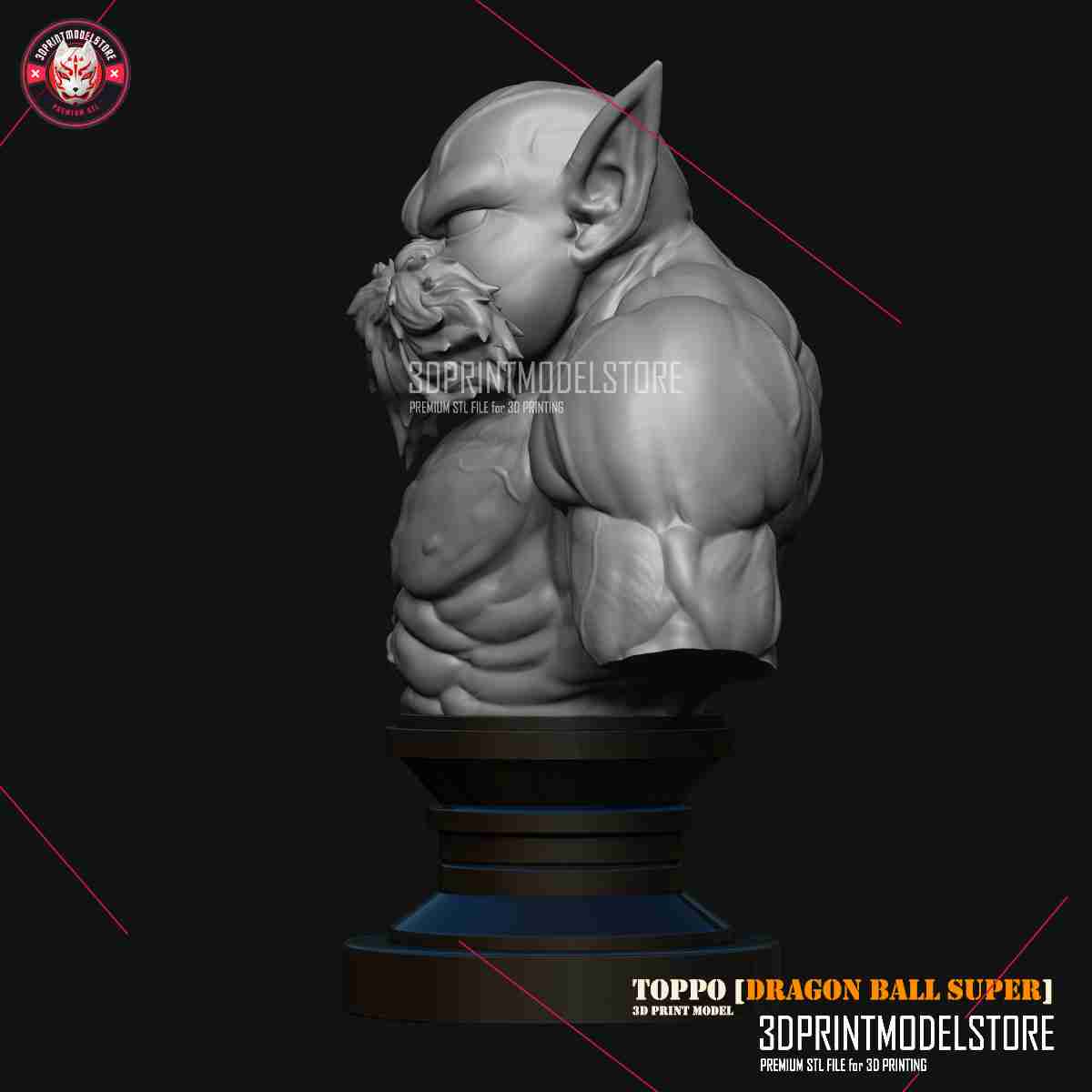 Toppo Dragon Ball Super Miniature Bust Sculpture Toy | 3D models ...