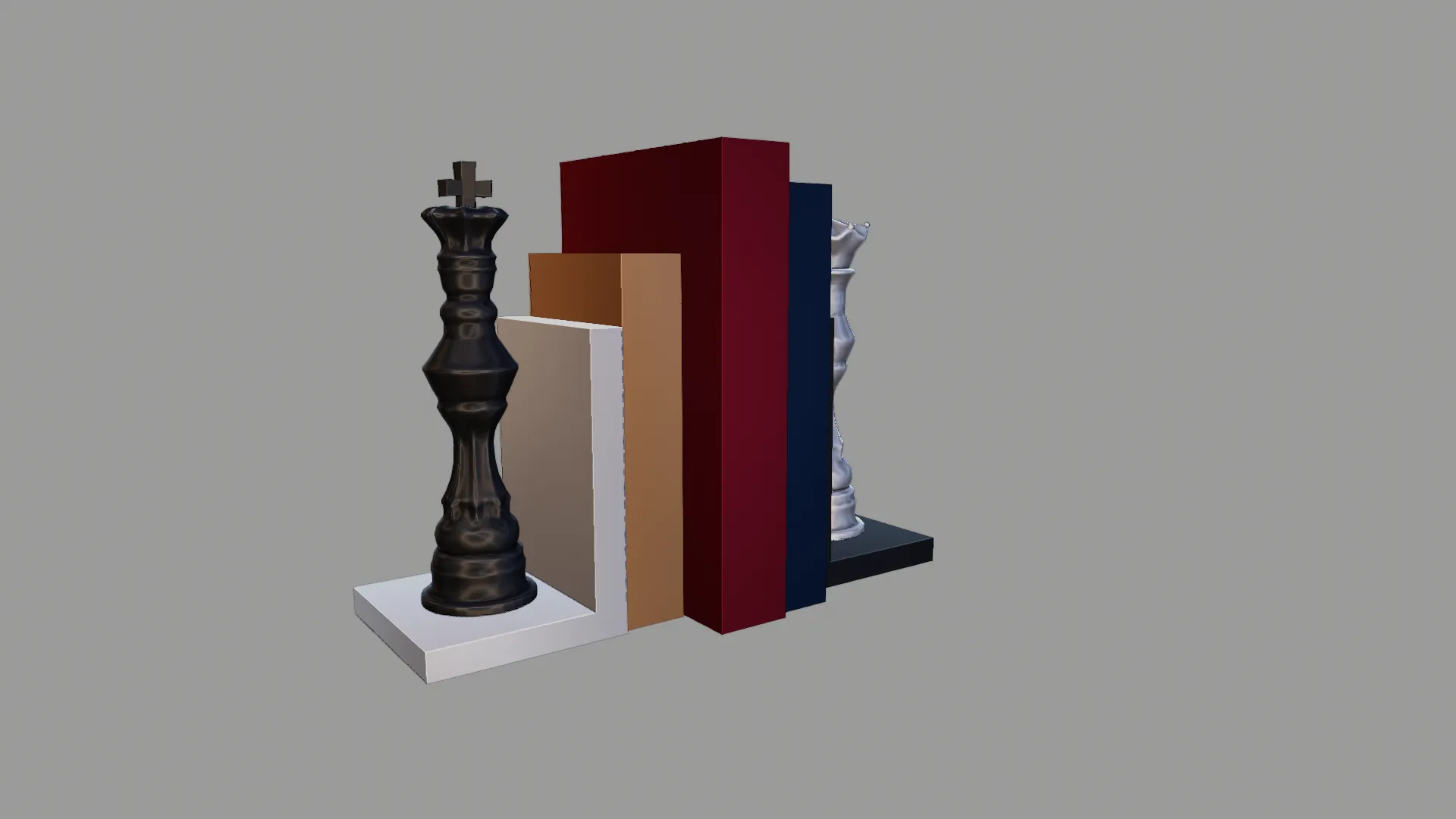 Home Decorations & Ornaments STL Download - Chess Bookendby Jlo3d