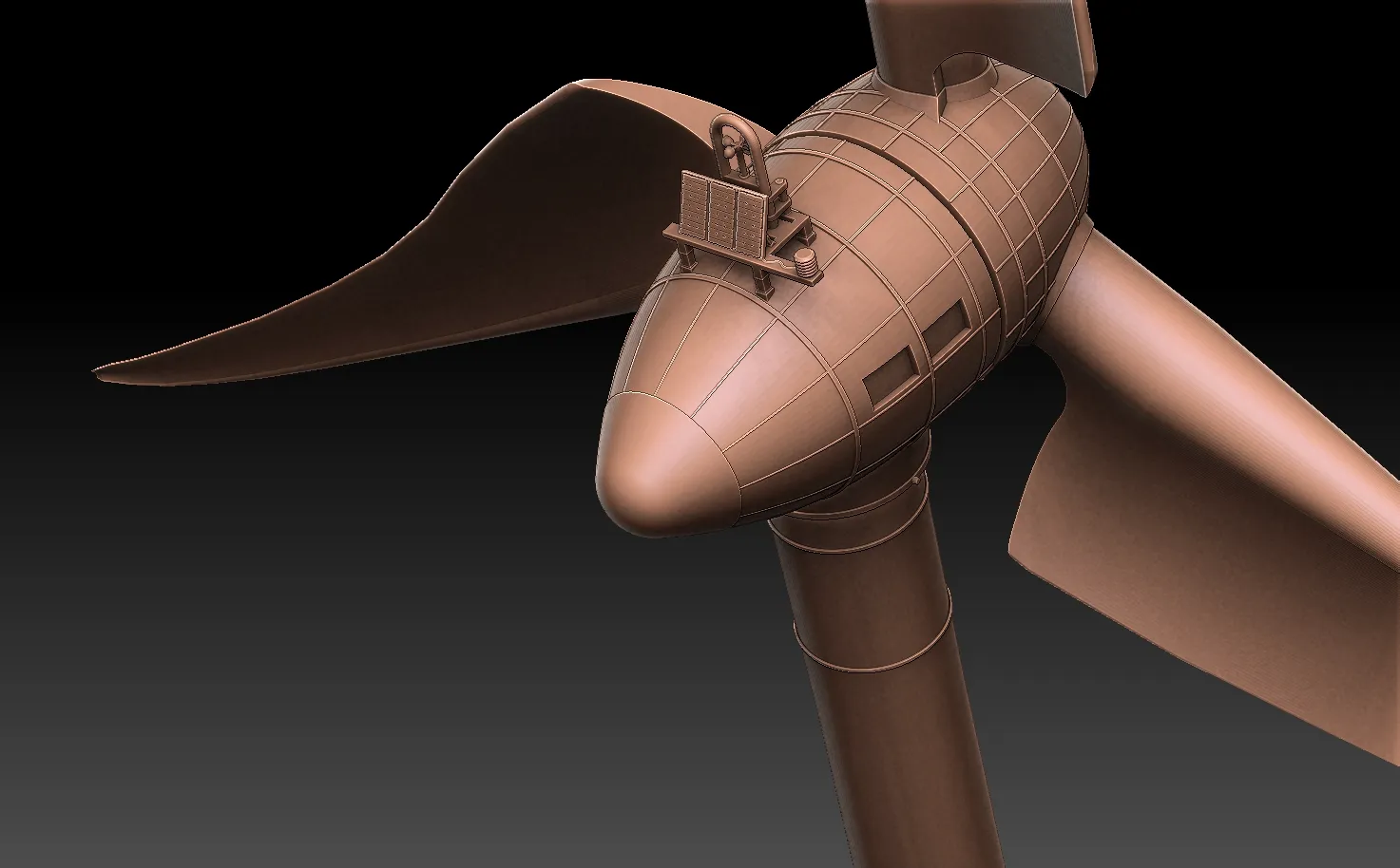 Props & Terrain STL Download - Wind Turbine Enerconby user2392712116