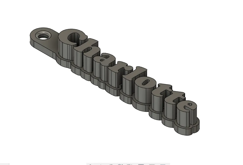 Jewelry & Accessories STL Download - Charlotte Keychain / Keyringby ...