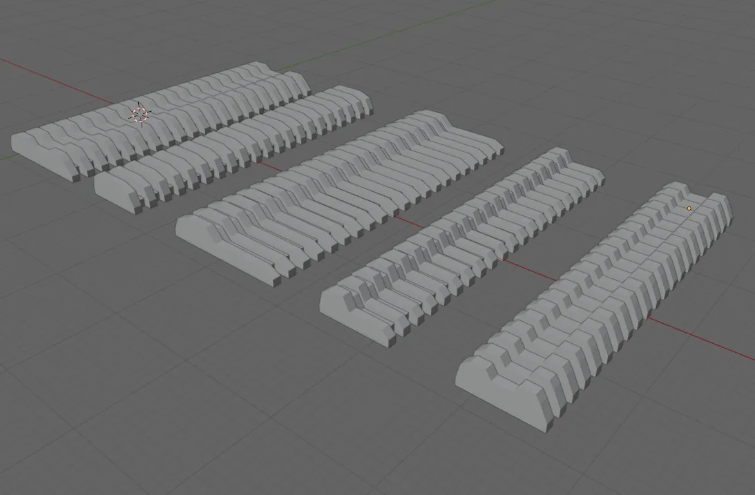 Vehicles & Machinery STL Download - Gundam Detail Part (Radiators Fins ...