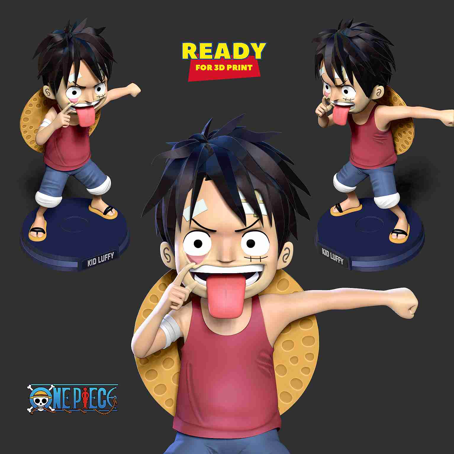 Kid Monkey Luffy | 3D models download | Creality Cloud