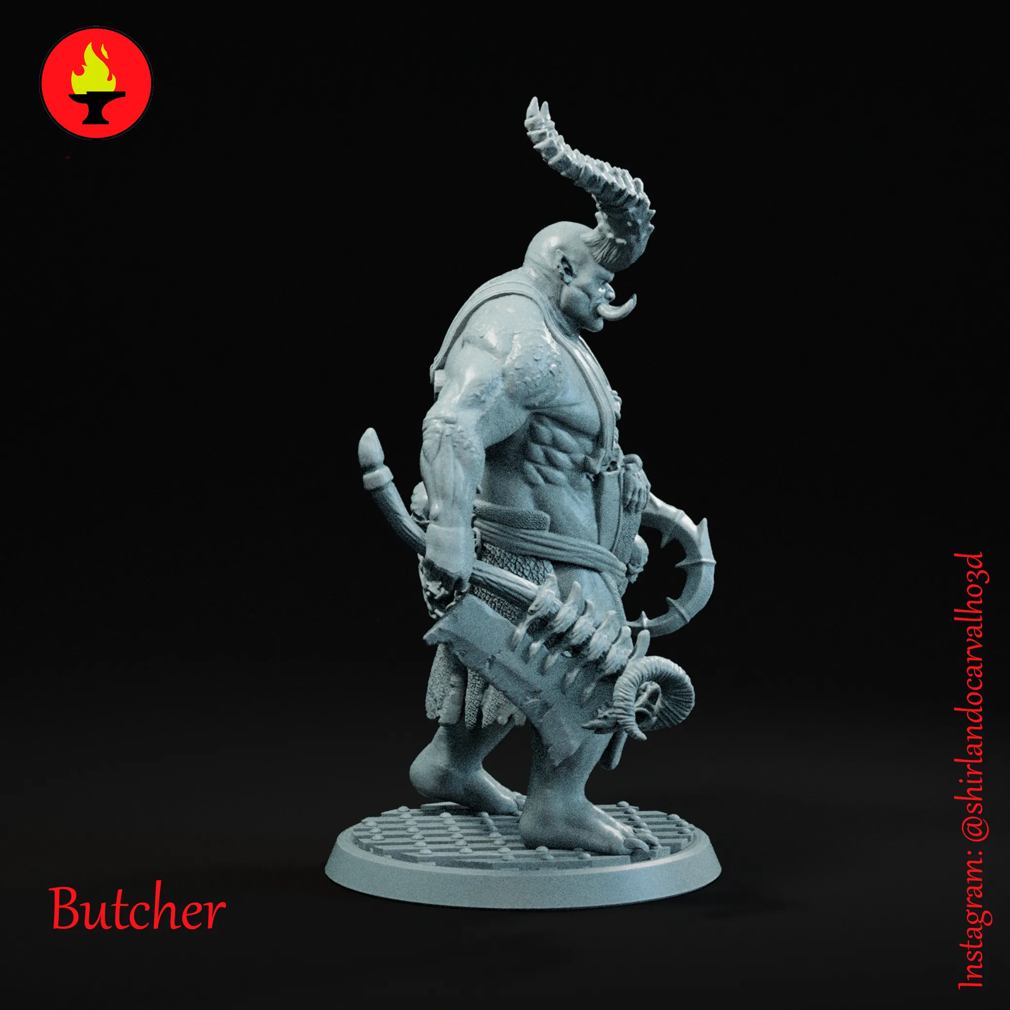 Characters & Creatures STL Download - Butcherby Evil Forge Figures