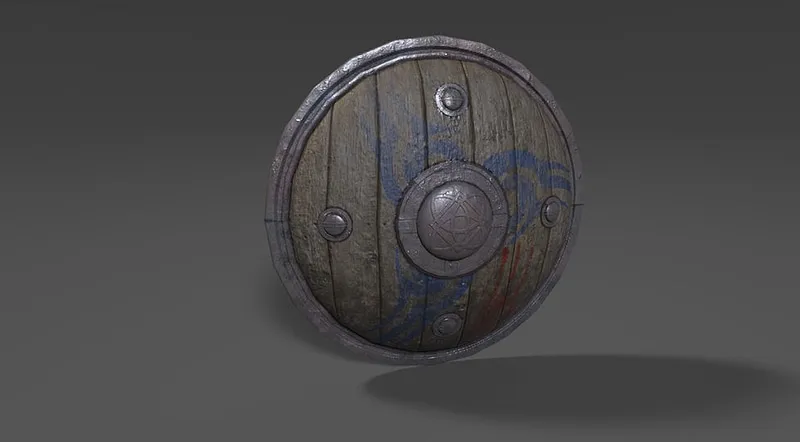 Characters & Creatures STL Download - Round Shieldby neagww