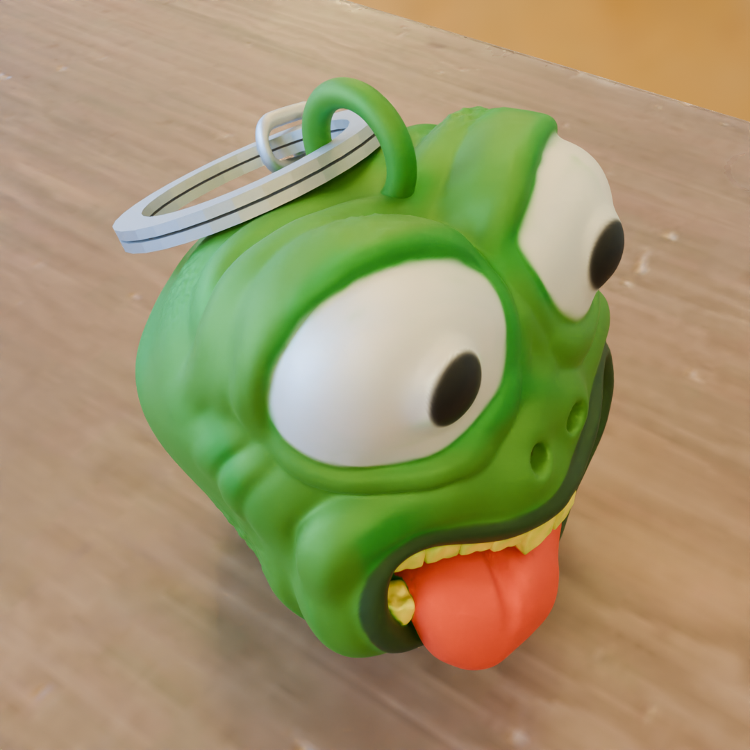 PEPE HEAD KEYCHAIN | 3D models download | Creality Cloud