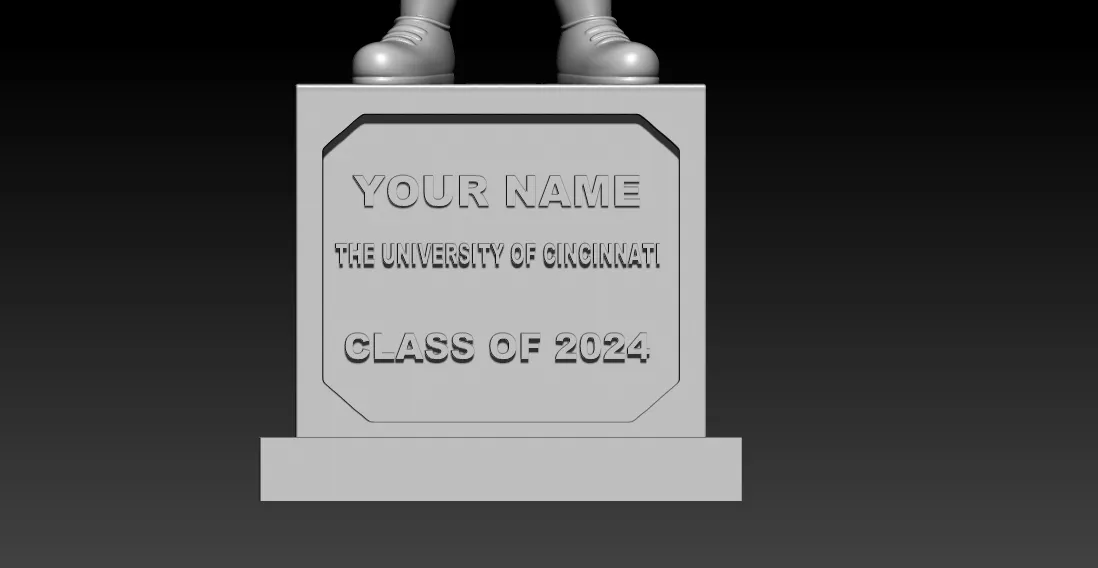 Sculptures & Artworks STL Download - GRADUATION MASCOT UNIVERSITY OF ...