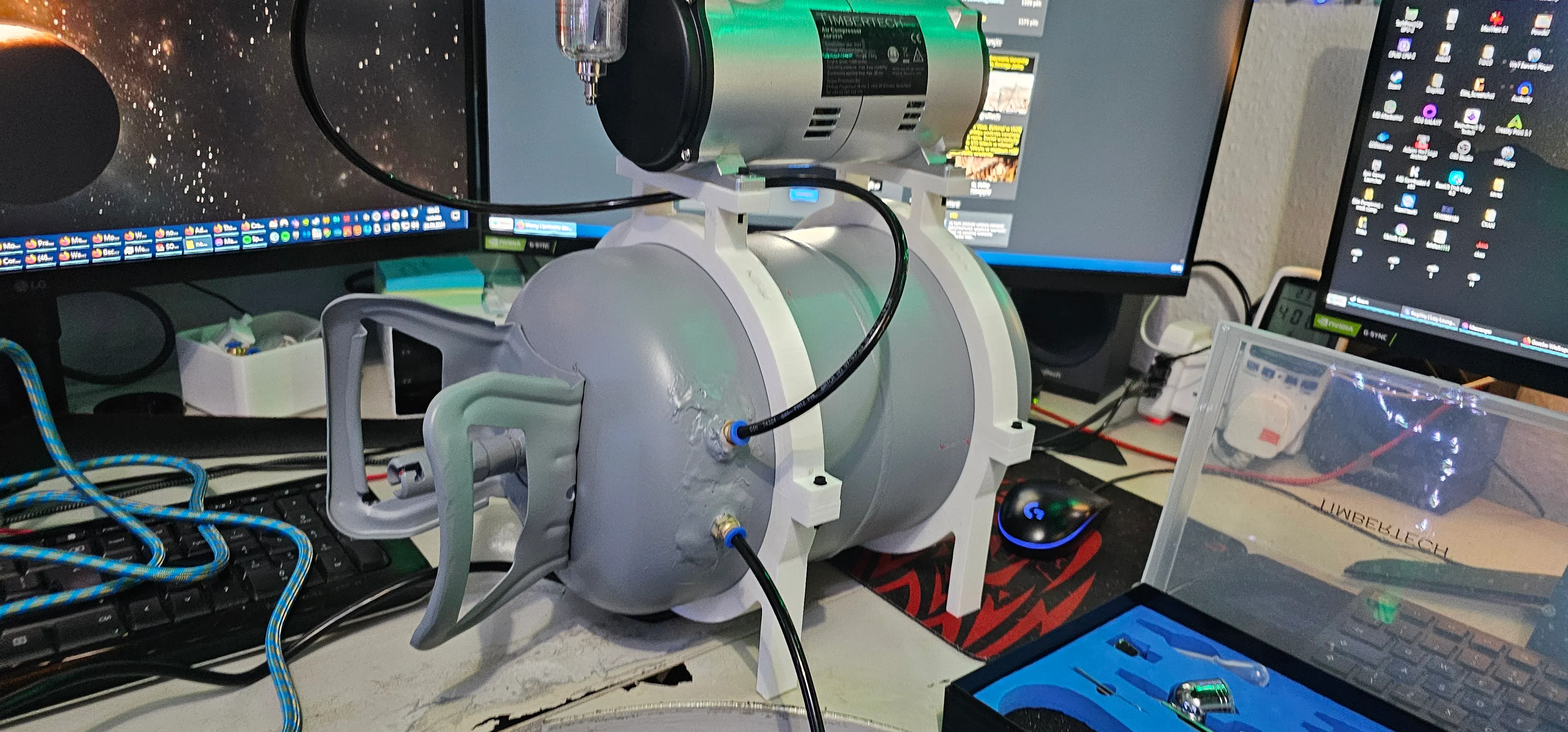 3D Printer Files | 3MF File | mid size Helium Tank bracket | Creality Cloud