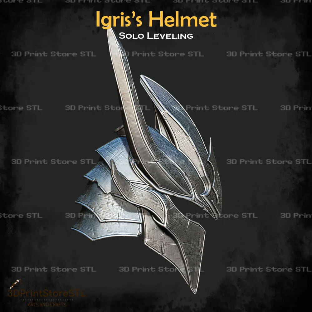 Cosplay STL Download - Igris Helmet Cosplay Solo Leveling - STL Fileby ...