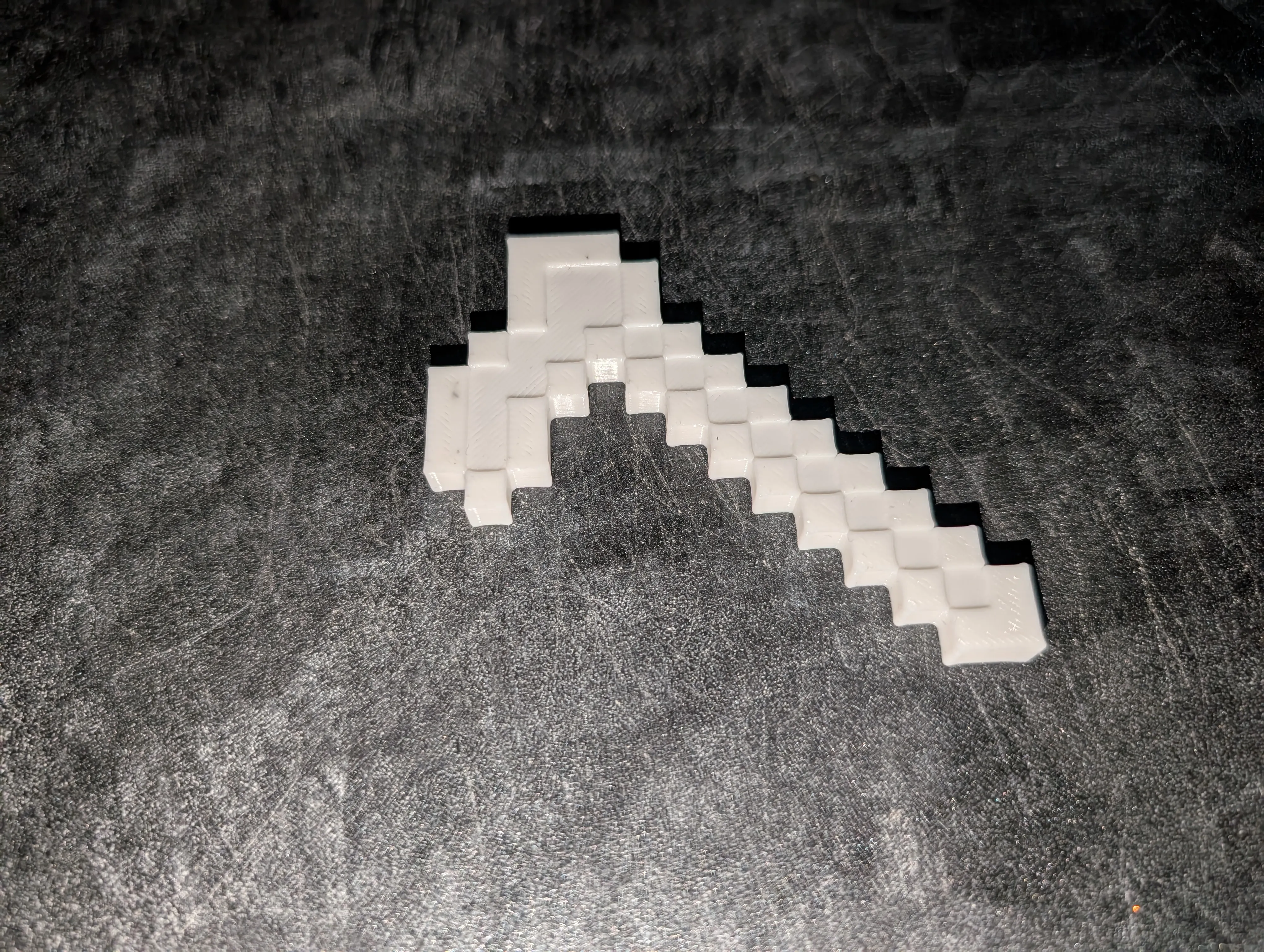 3D Printer Files | 3MF File | Minecraft Pixel Hoe | Creality Cloud