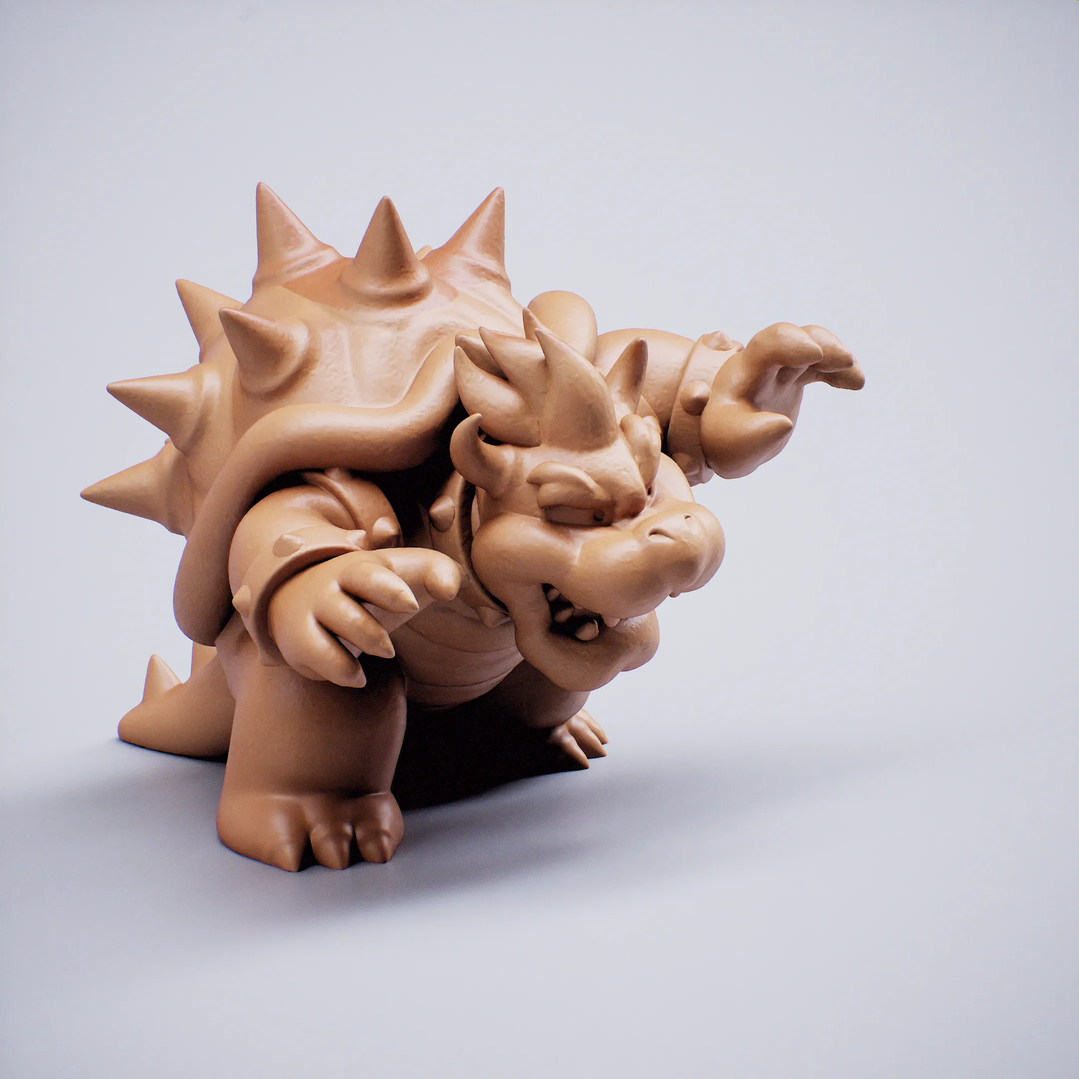 Miniature Games & Accessories STL Download - Clay/Stone Koopa king ...