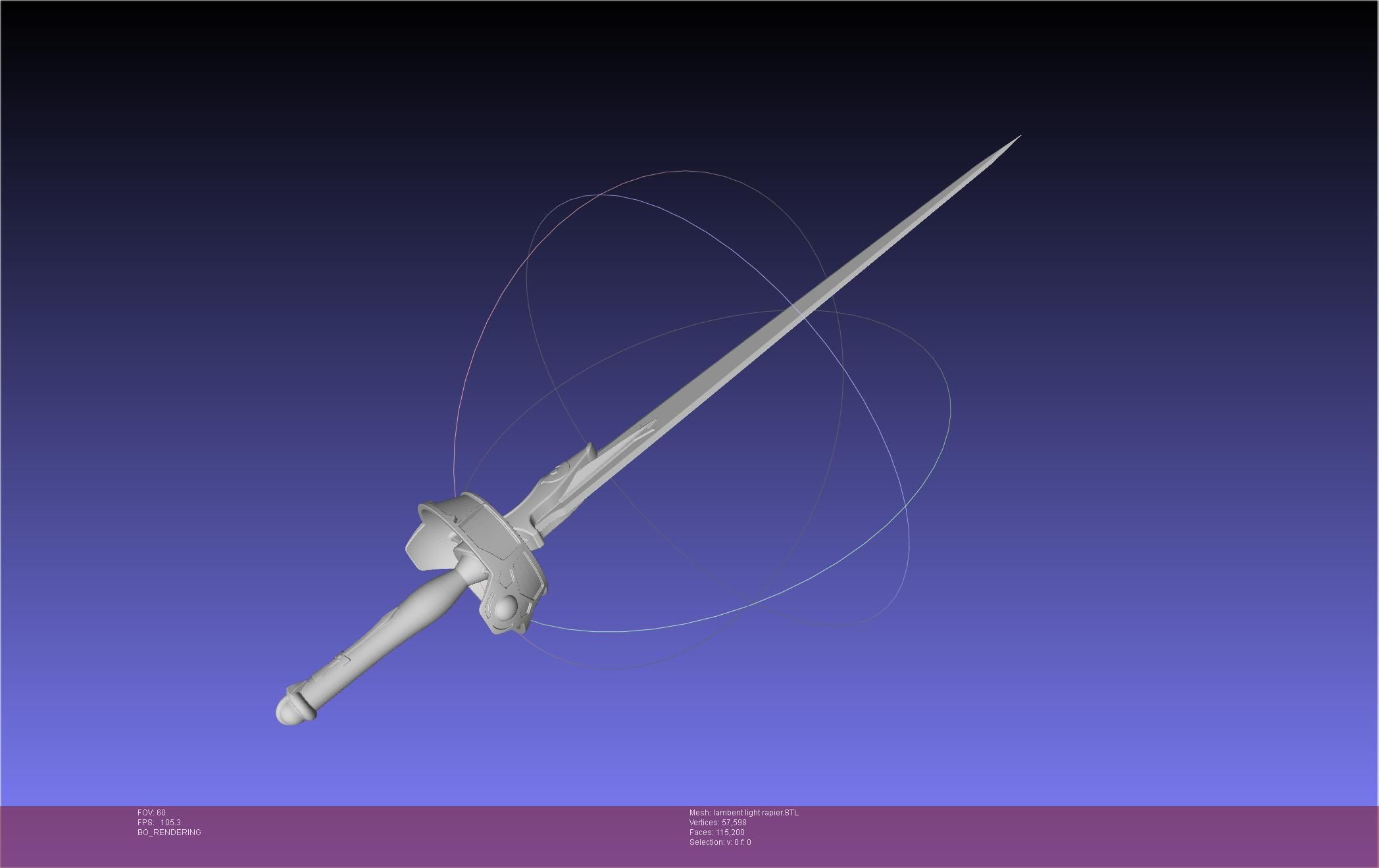 Sword Art Online Asuna Lambent Light Rapier Model | 3D models download ...