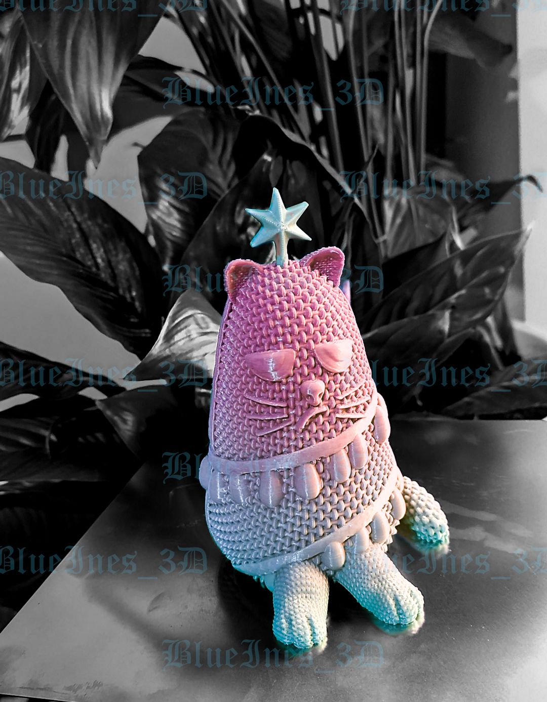 CHRISTMASS TREE CROCHET CAT | 3D models download | Creality Cloud
