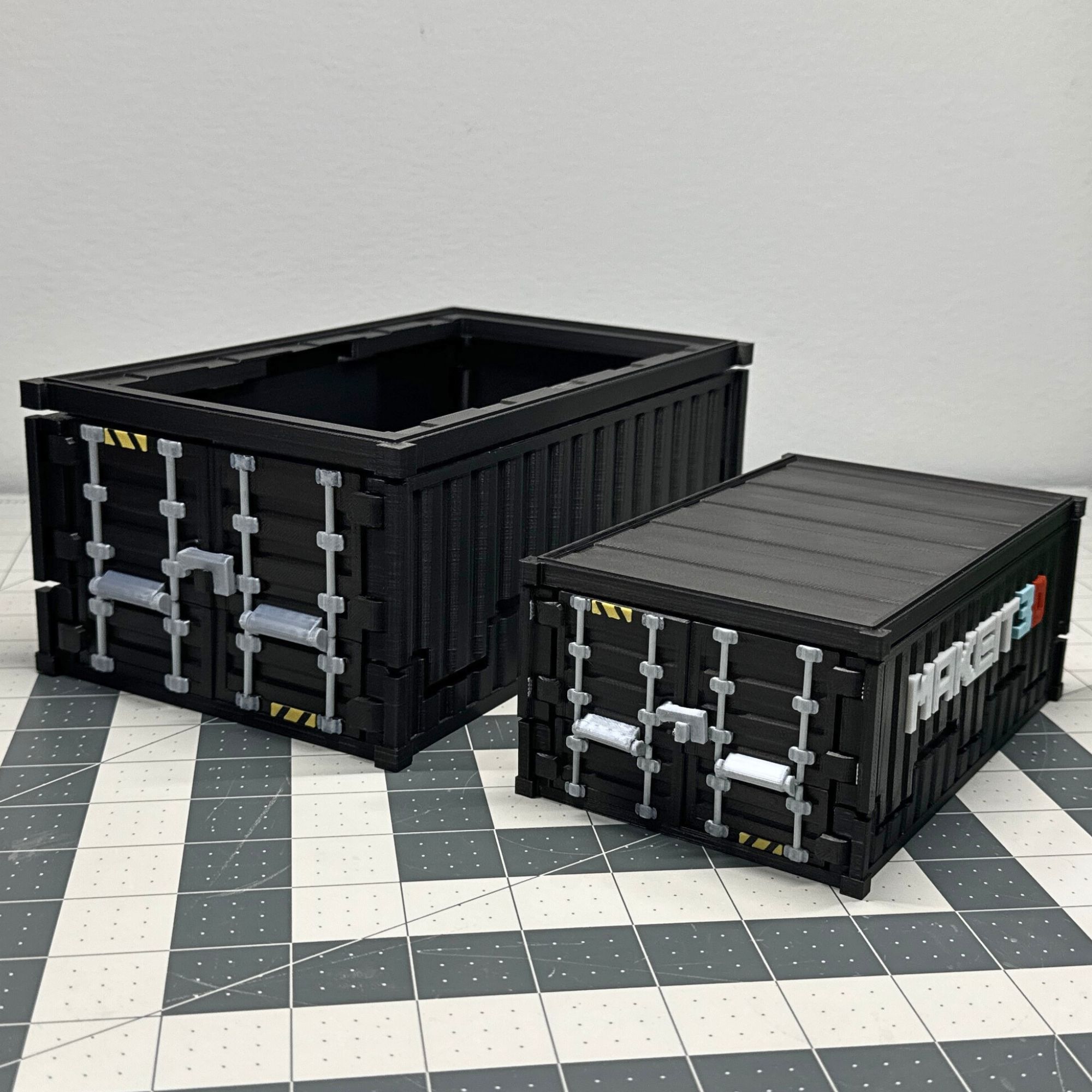 3D Printable Foldable and Stackable Shipping Container STL | 3D models ...