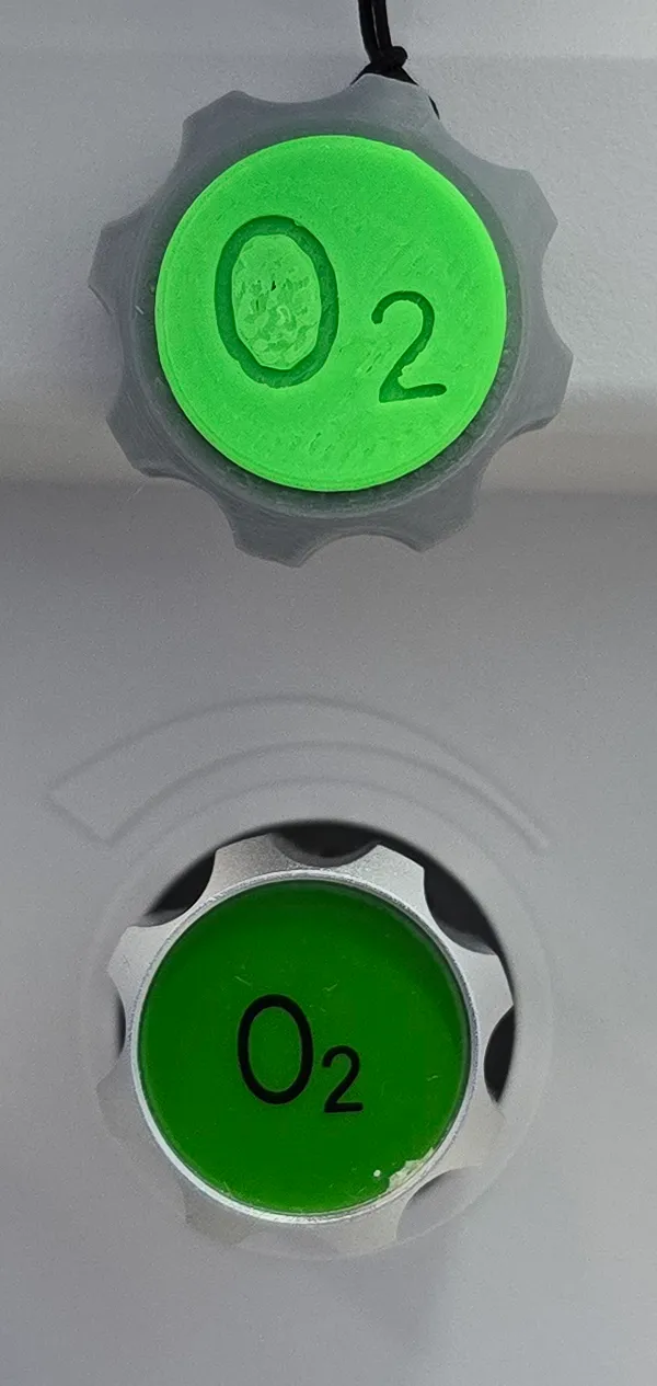 Oxygen knob ornament or keychain | 3D models download | Creality Cloud