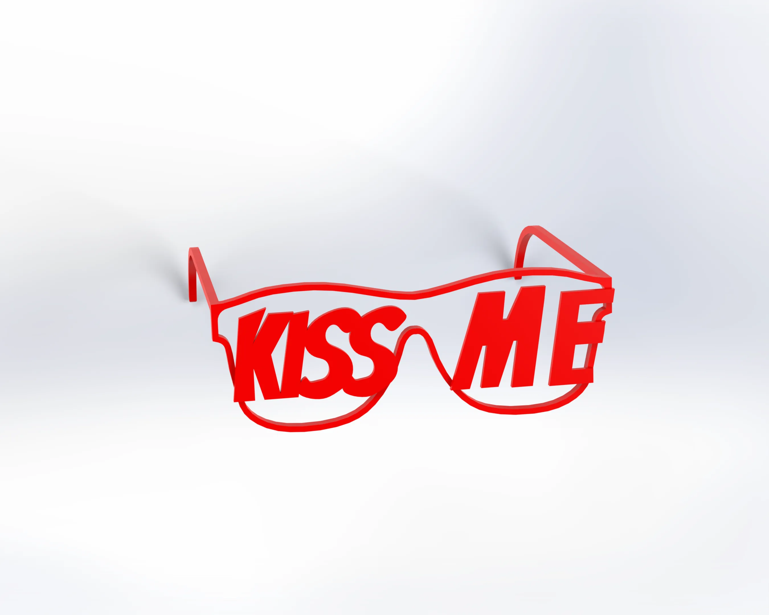 3D Printer Files | 3MF File | Kiss Me (Party Glasses) | Creality Cloud