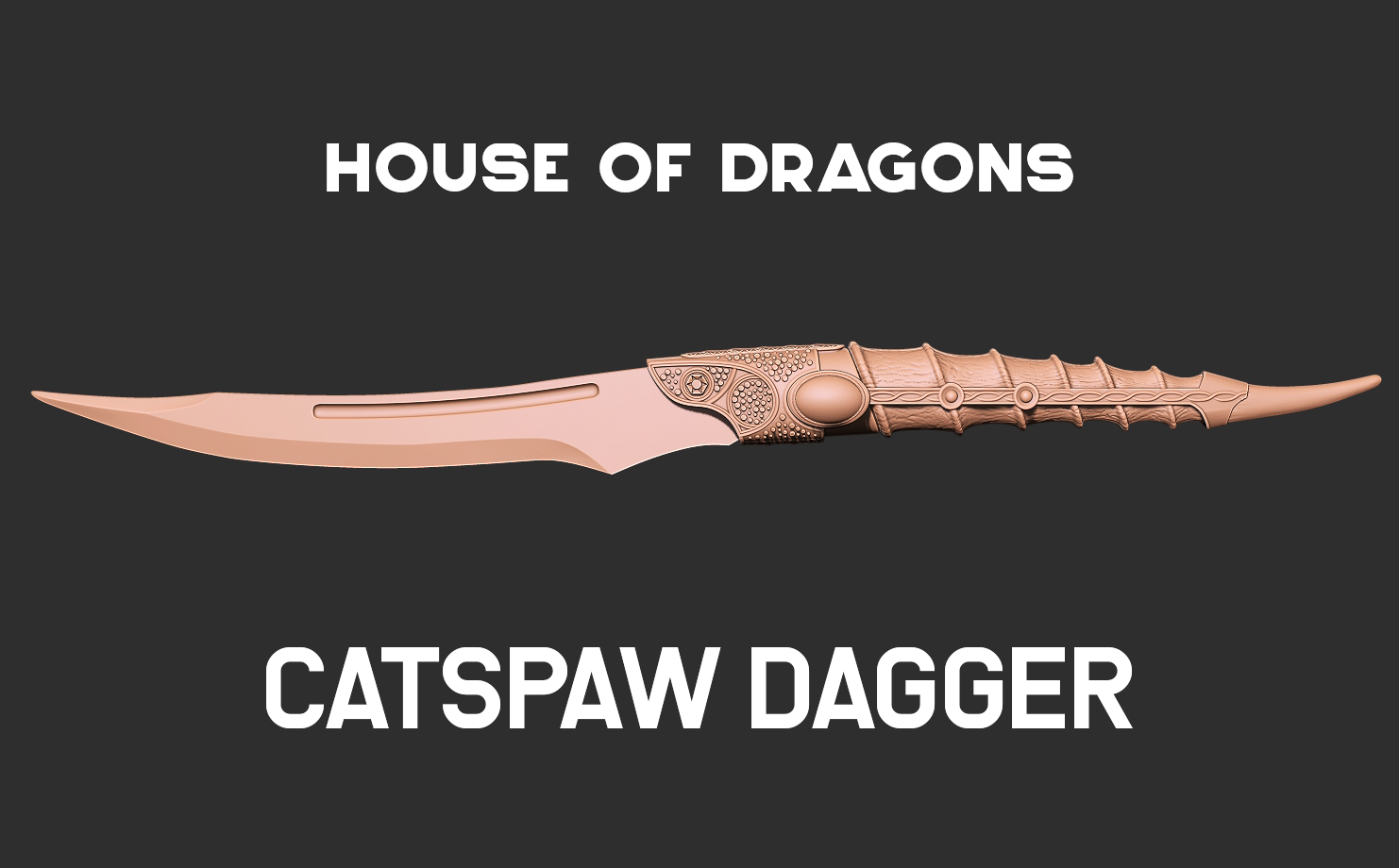 Catspaw Dagger - House of dragons 3D print model | 3D models download ...