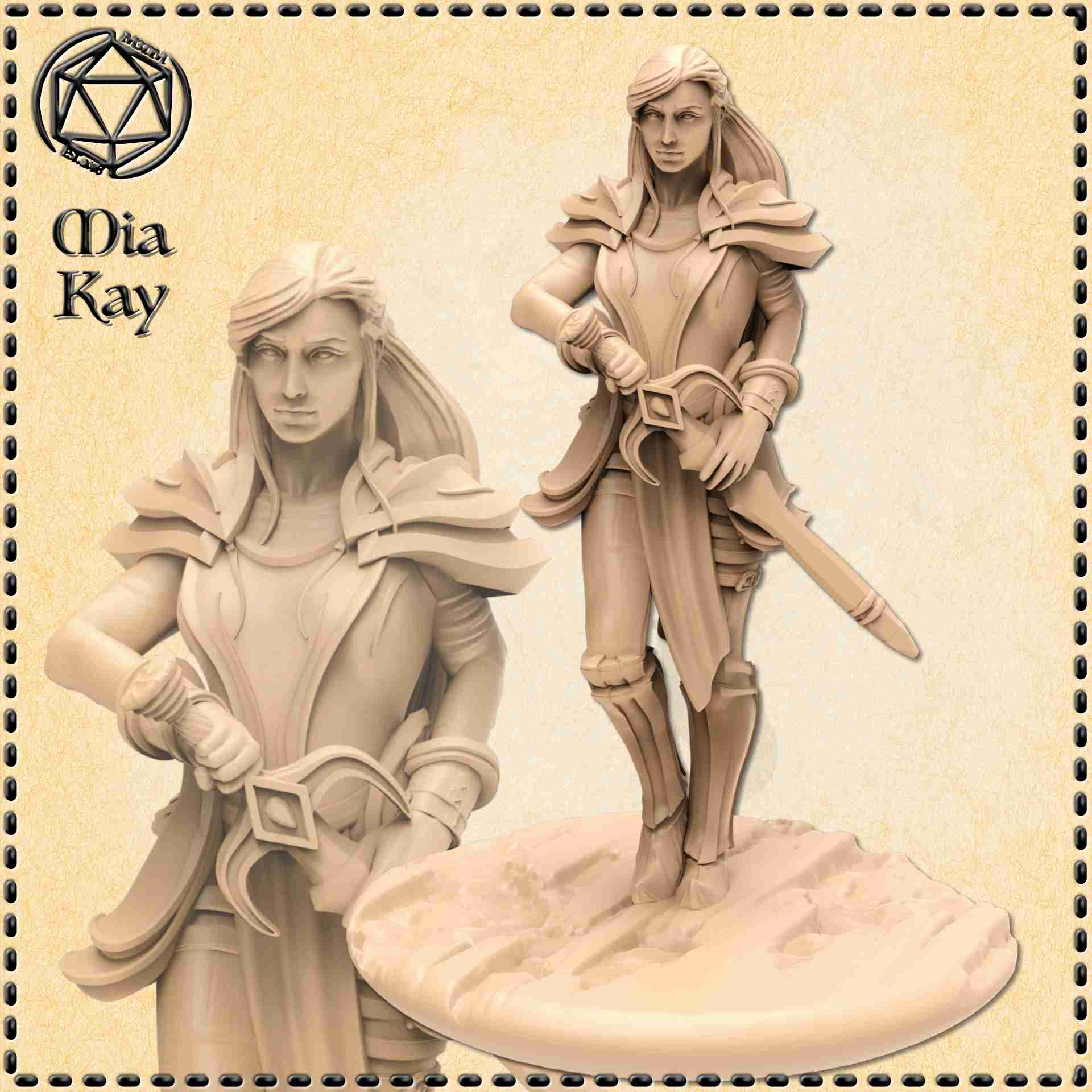 Female Paladin | 3D models download | Creality Cloud