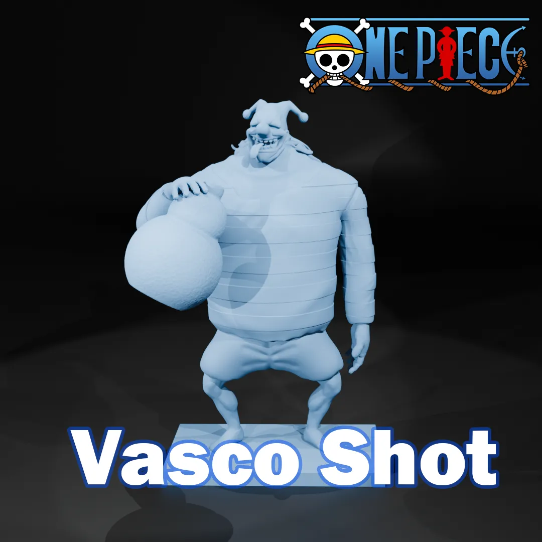 Characters & Creatures STL Download - Vasco Shot - Blackbeard Pirates ...