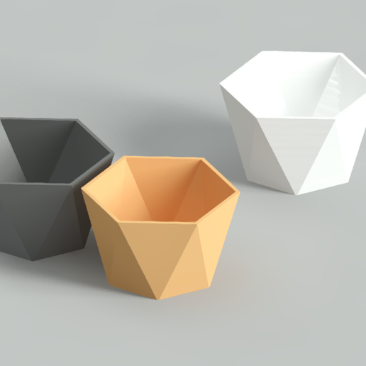VASE POTS POLYGON | 3D模型下载 | 创想云