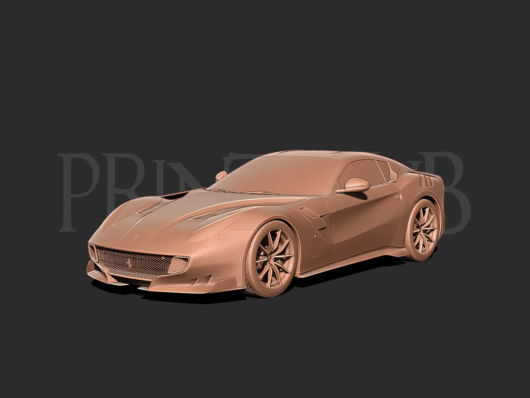 Other STL Download - ferrari f12 3d print modelby Printhub