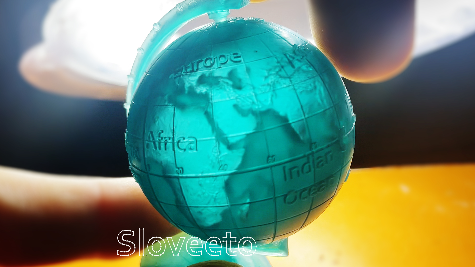 Rotating Transparent Globe with Labels and coordinats | 3D models ...