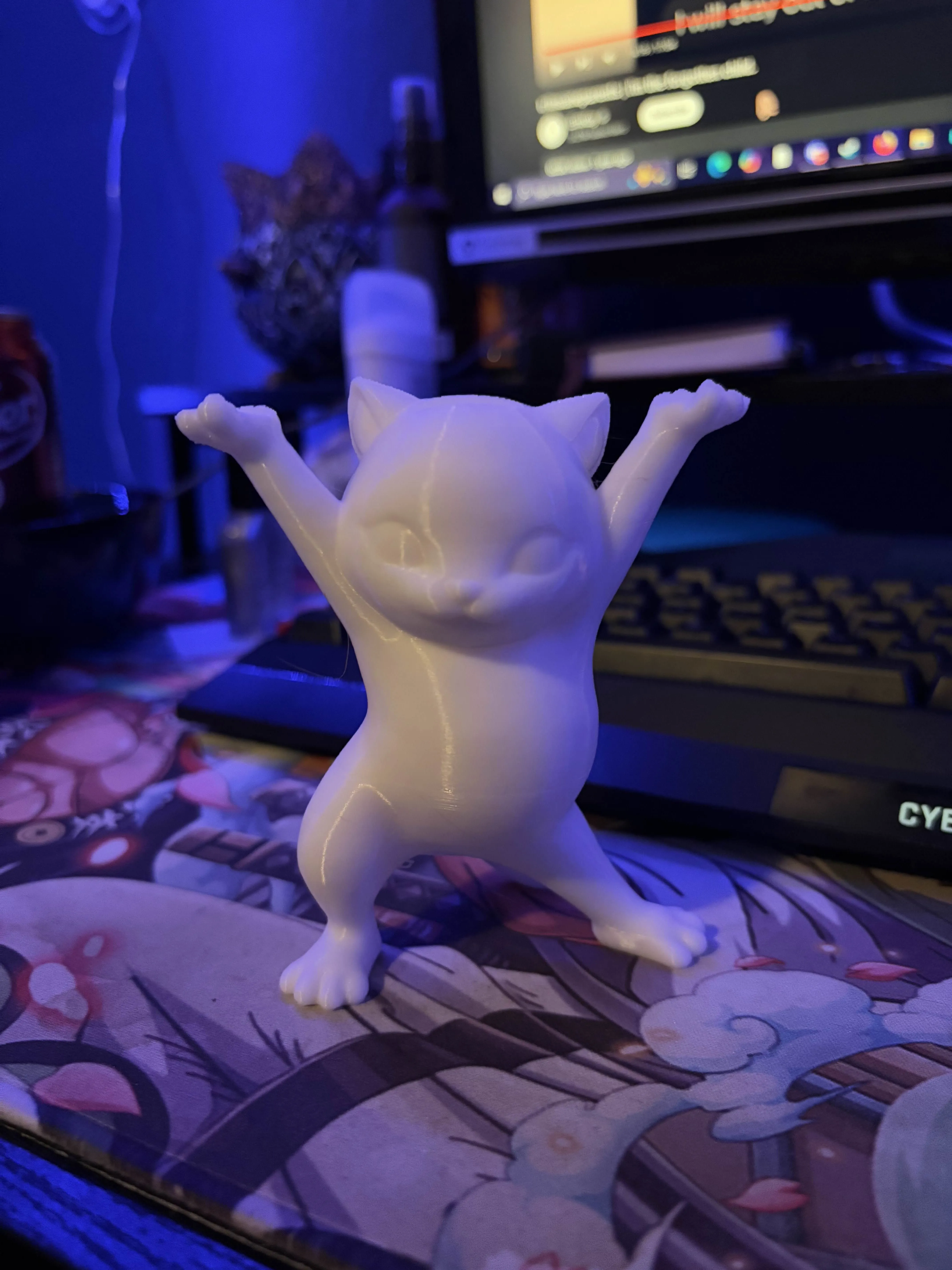 Had a awesome time printing this, printed with no supports and it came out on the first try ...