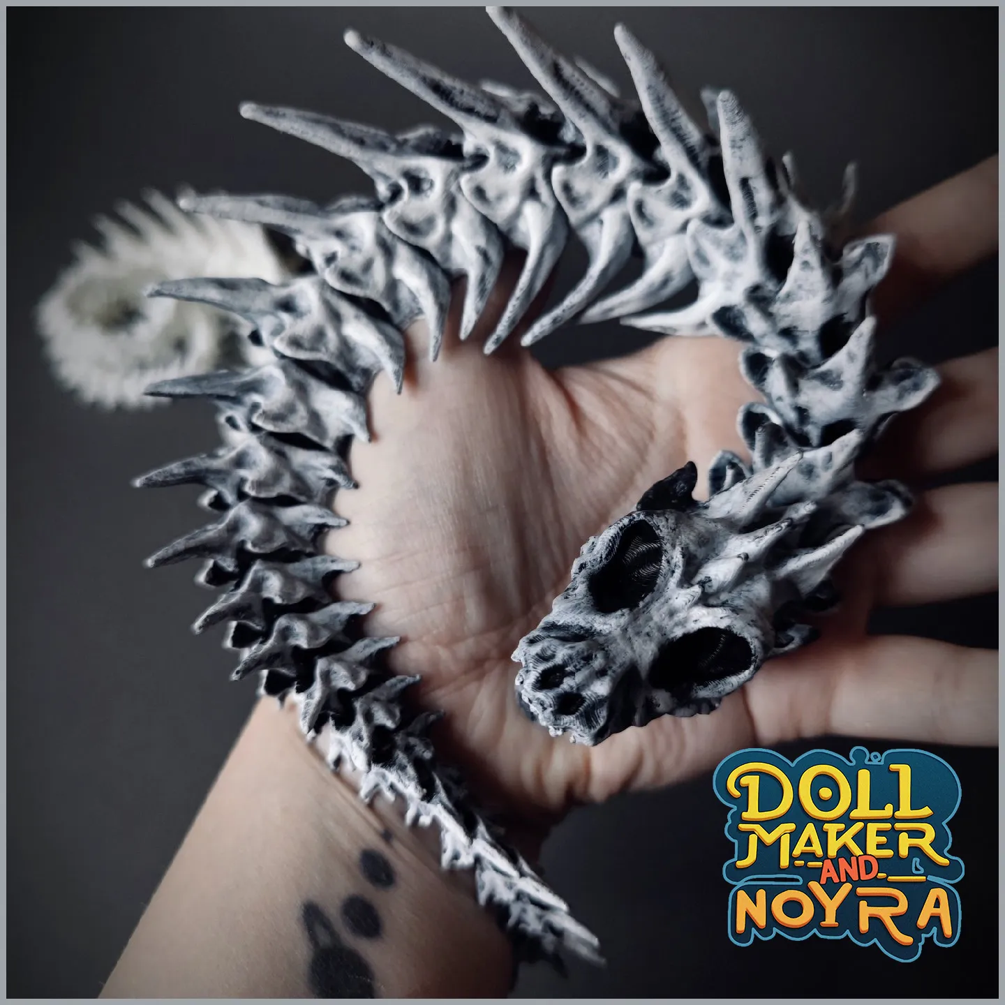 Characters & Creatures STL Download - Articulated snake skeletonby Doll ...