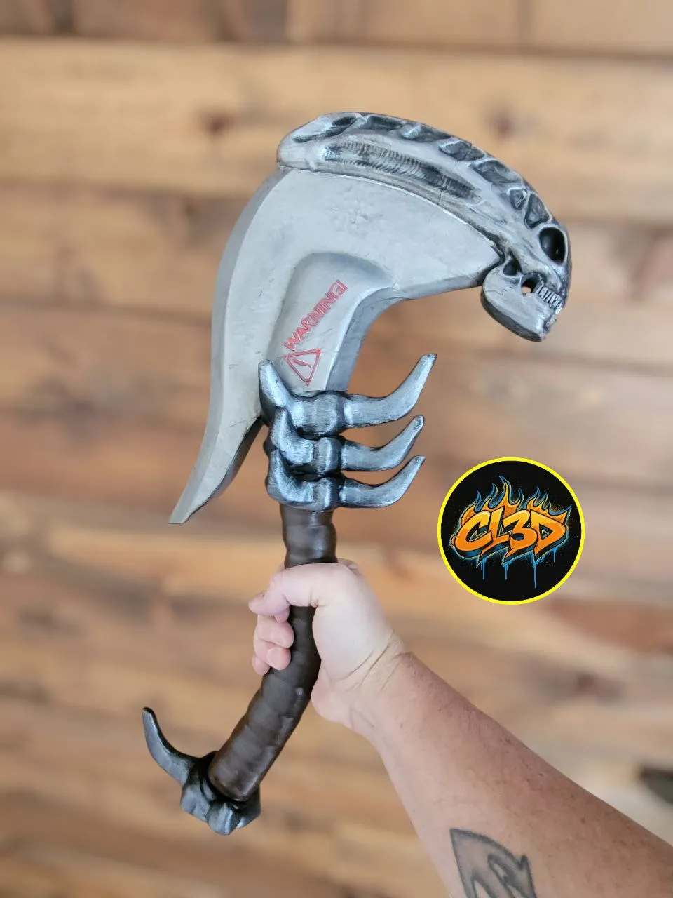 Cosplay STL Download - Xenomorph Skull Cosplay Axe / Prop - CL3D_Printing