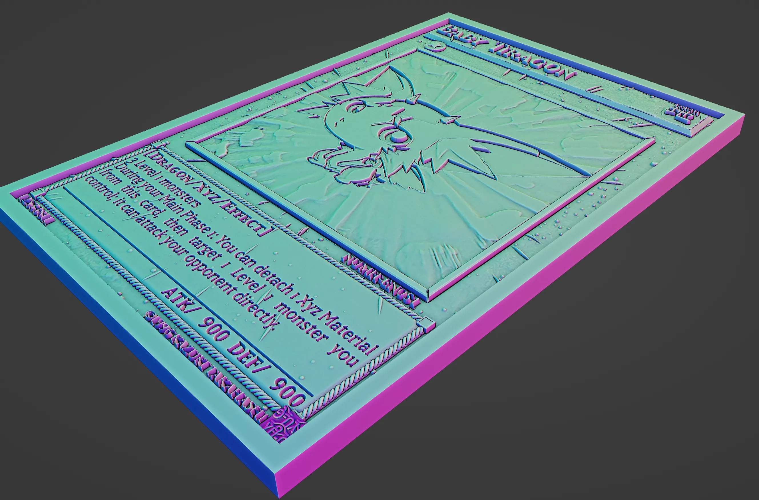 Free Other STL Download - Baby Tiragon - yu-gi-oh!by Wsonuchiha3D