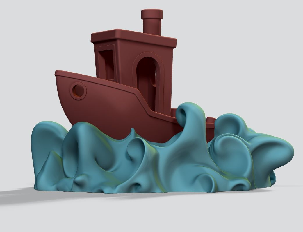 BENCHY WITH WAVES | 3D models download | Creality Cloud