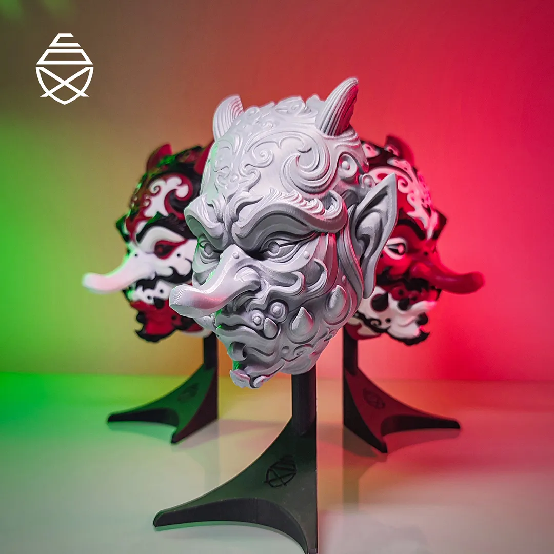 Digital Art STL Download - Tengu Wall Maskby PipeCox