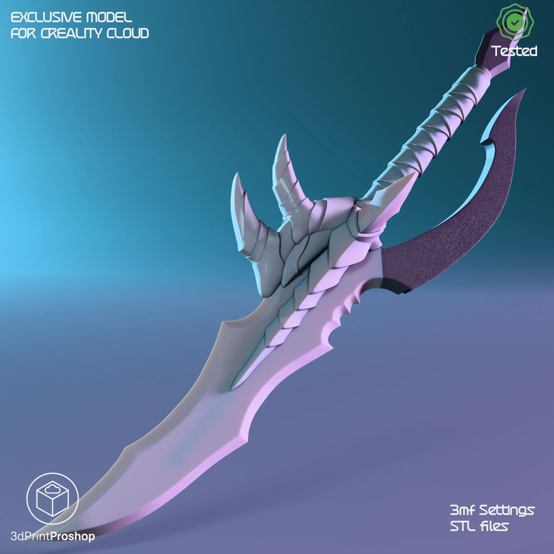 Arquivos de impressora 3D | Arquivo 3MF | 🗡 Venom Fang Dagger – Solo ...